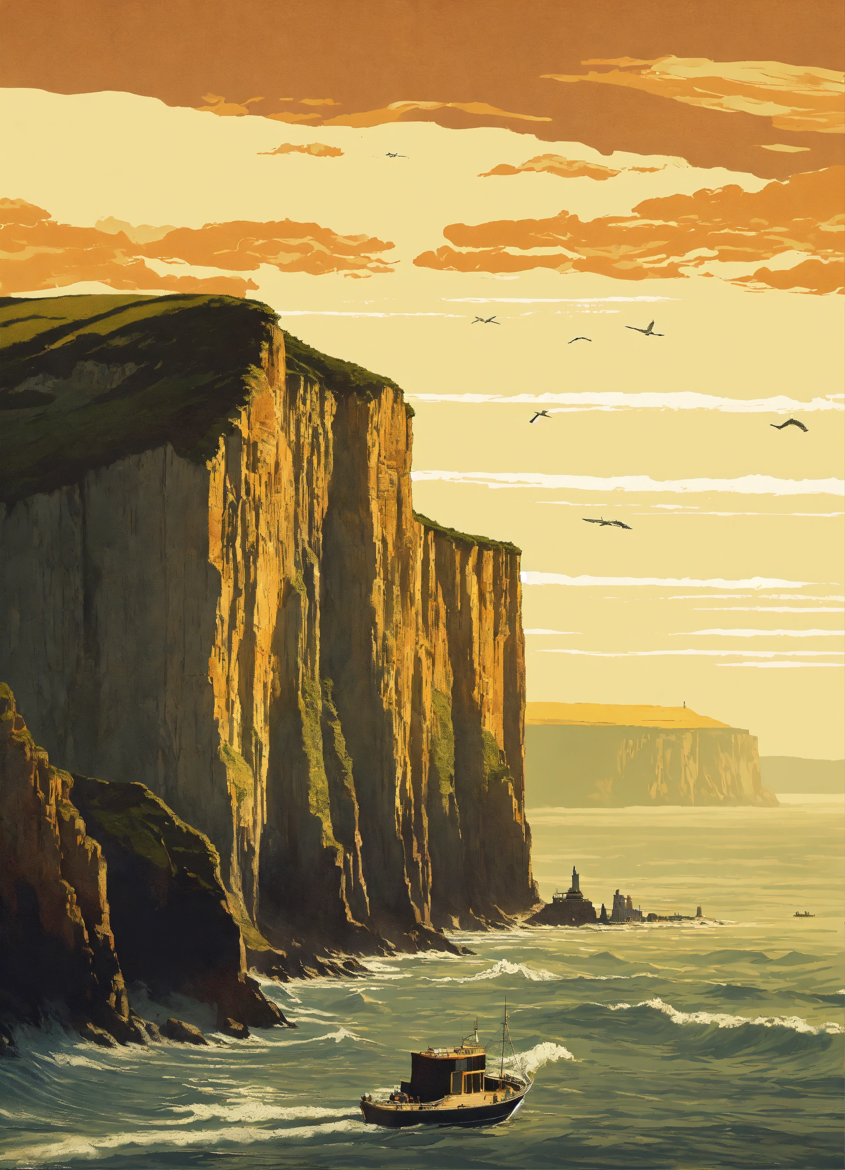 Lexica - Create a captivating background, Cliffs of Dover in the ...