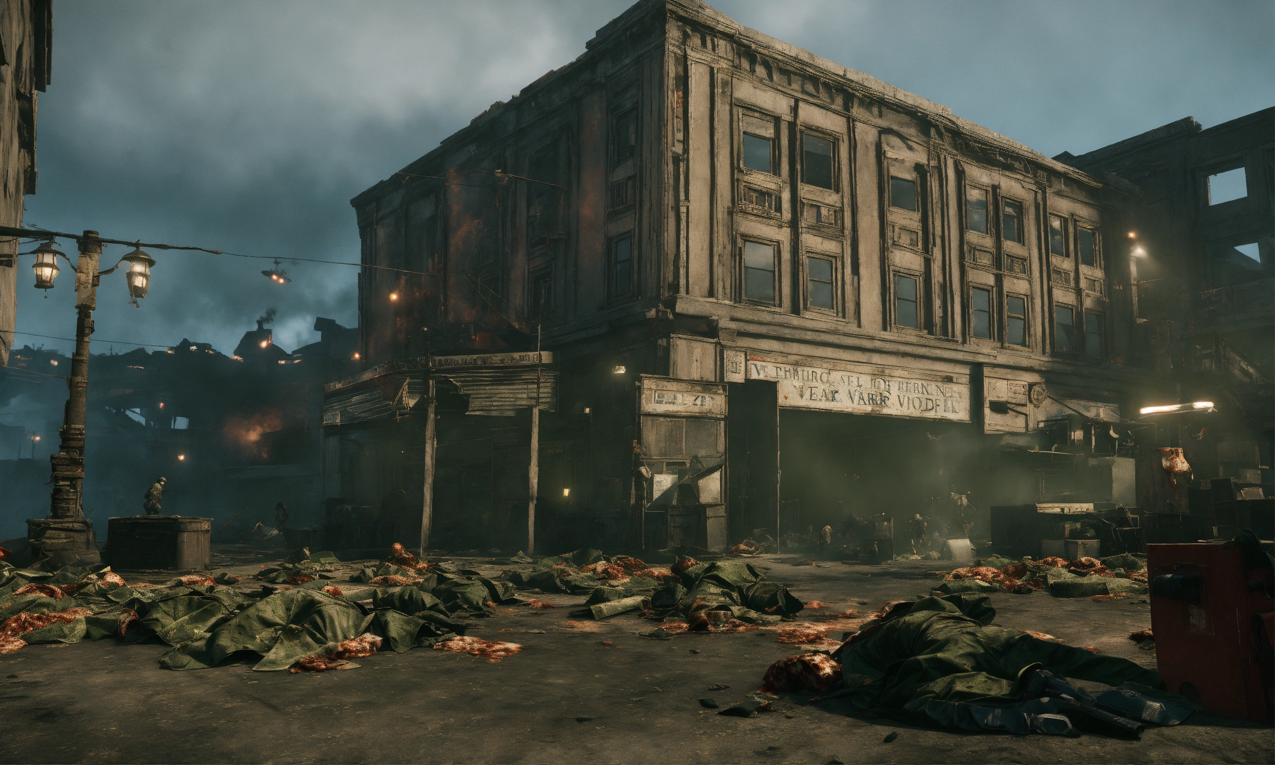 Lexica - Zombie hoard, call of duty warzone verdansk, outside, daytime ...
