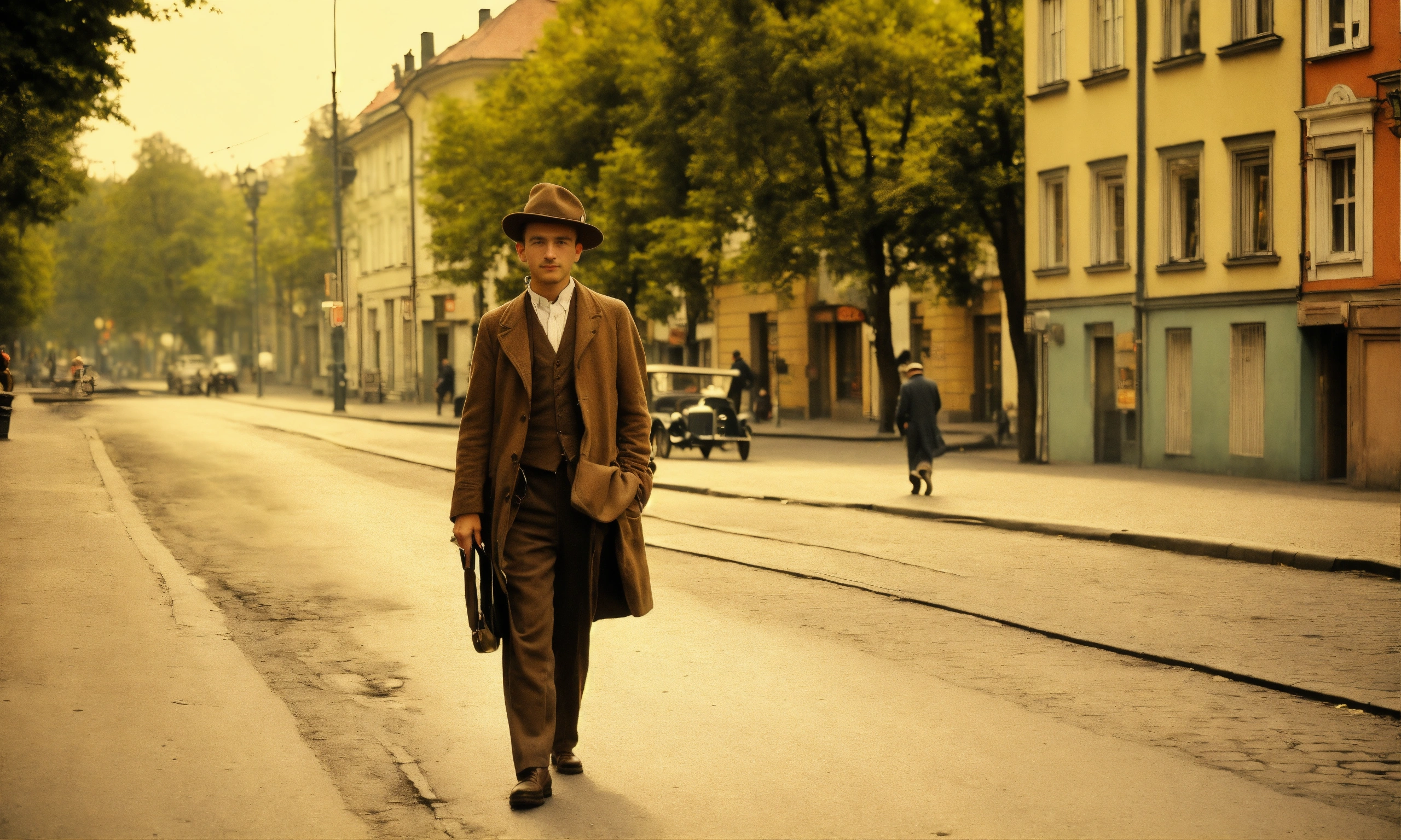 Lexica - Cute poland poor man age 30 in full haight 1920-1930 on streen ...