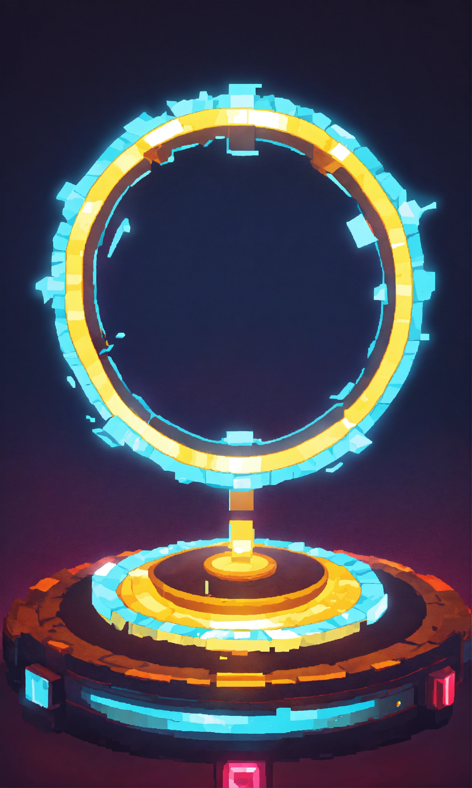 Lexica - Simple electric ring graphic effect concept art for a game ...