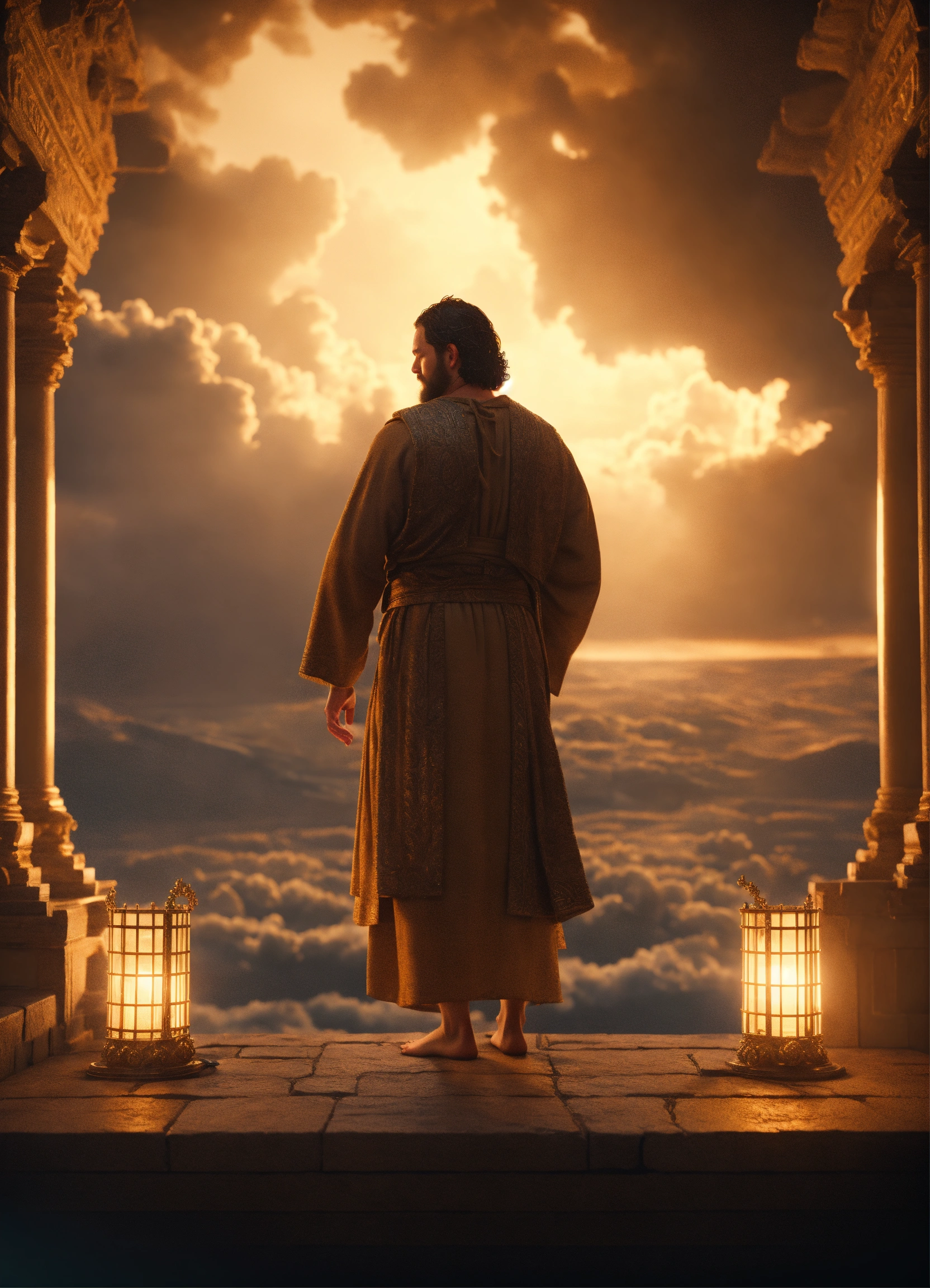 Lexica - Biblical story of Noah praying to God, insanely detailed and ...