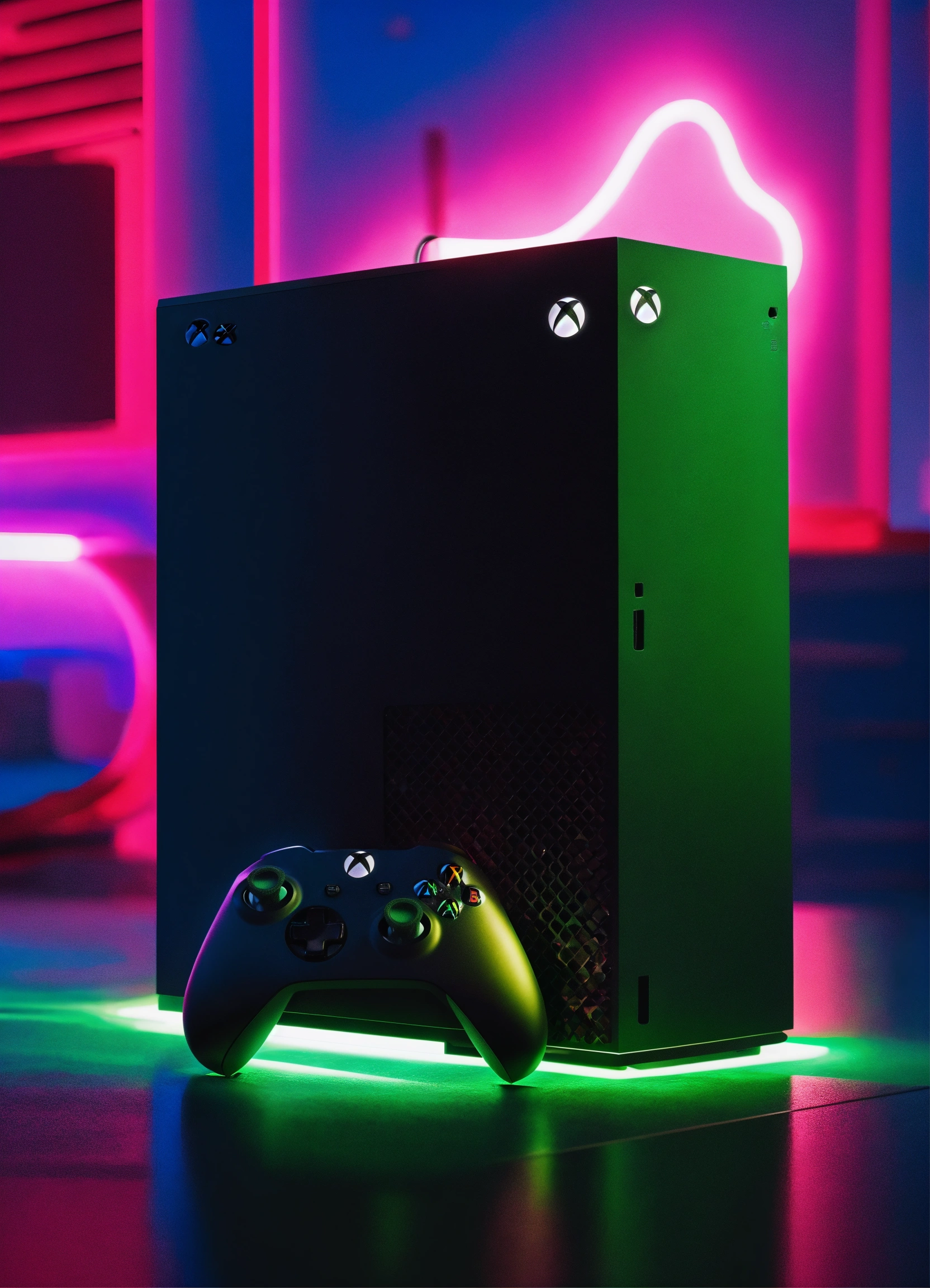 Lexica - Xbox series x, power on, 8k