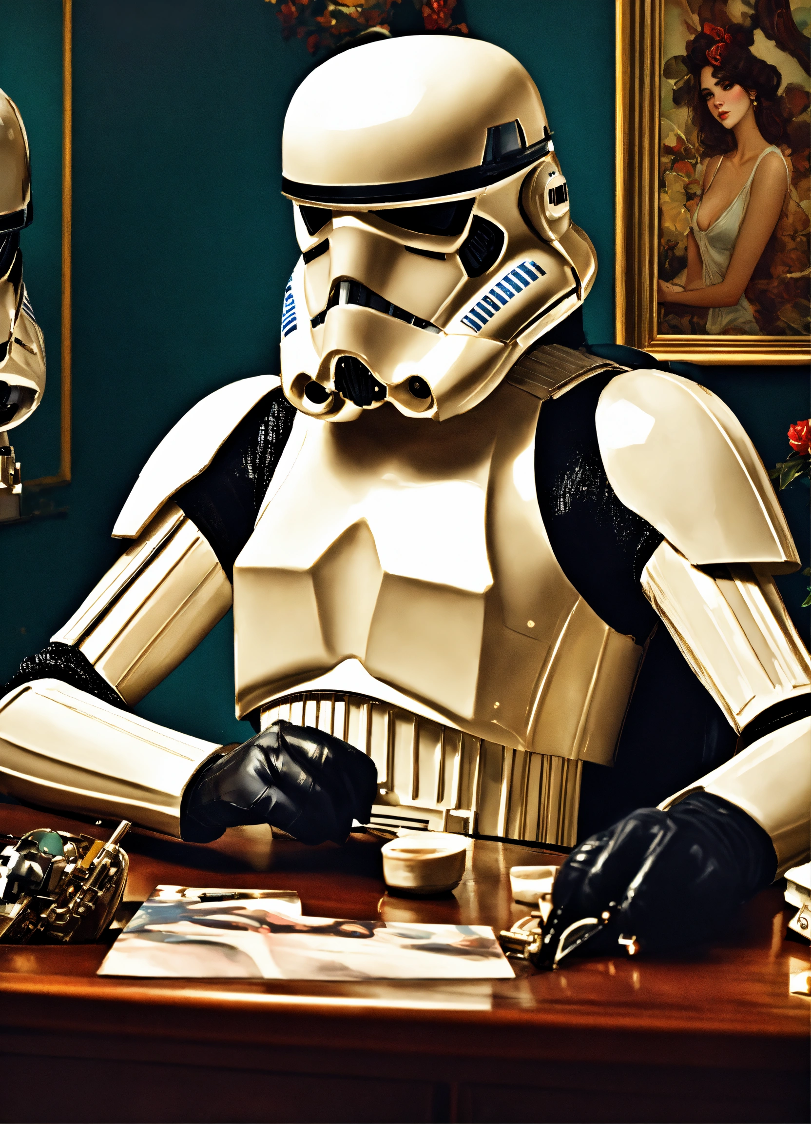 Lexica - Close up portrait Photography, Starwars Stormtrooper at his ...