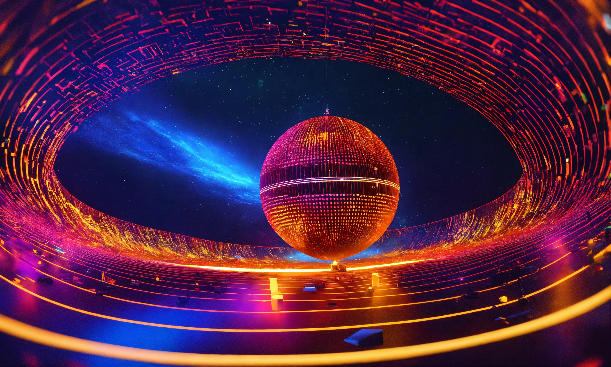 Lexica - Create an image representing 360-degree spatial audio. Imagine ...