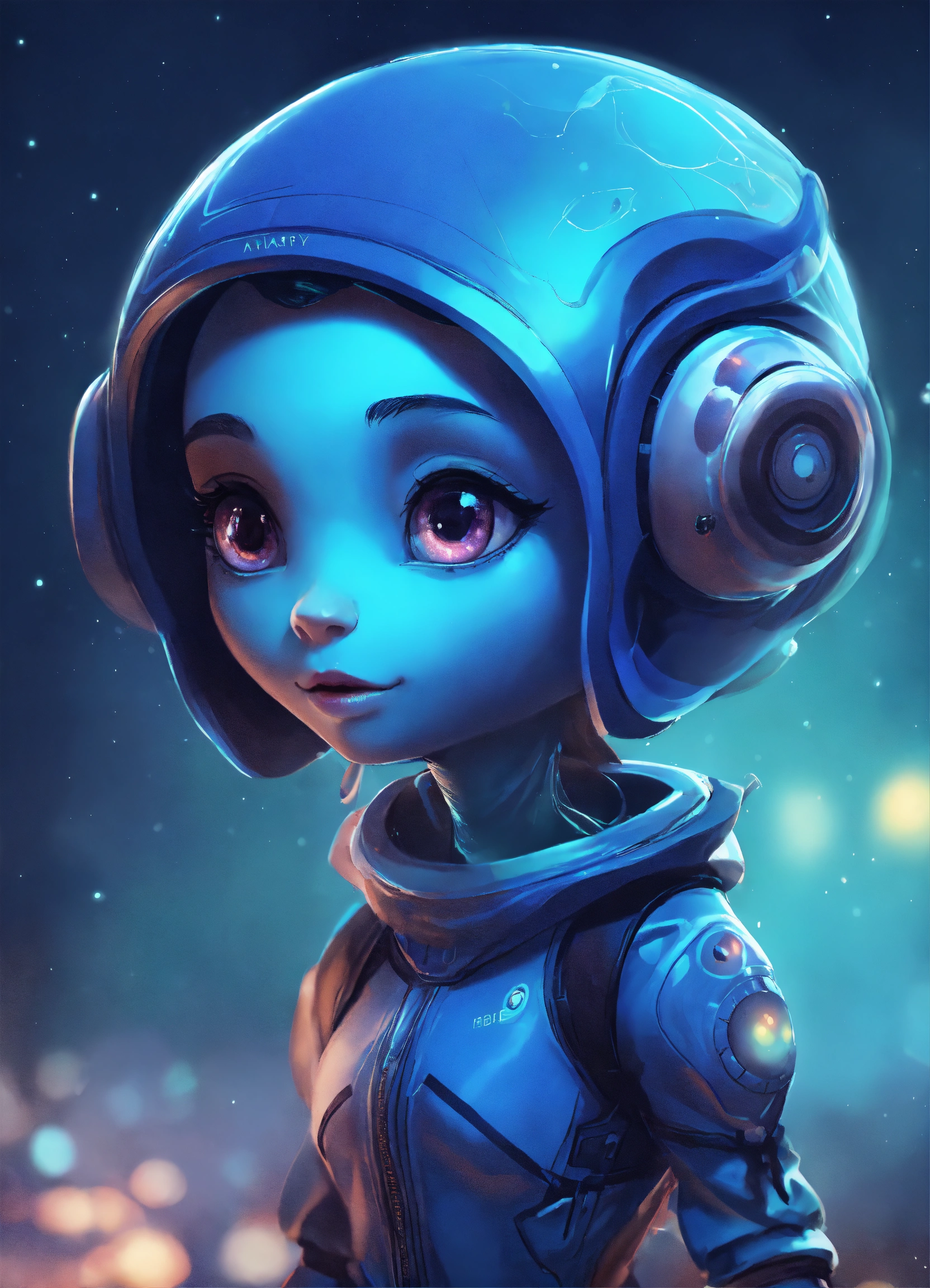 Lexica - Cute and adorable cartoon alien, fantasy, dreamlike ...