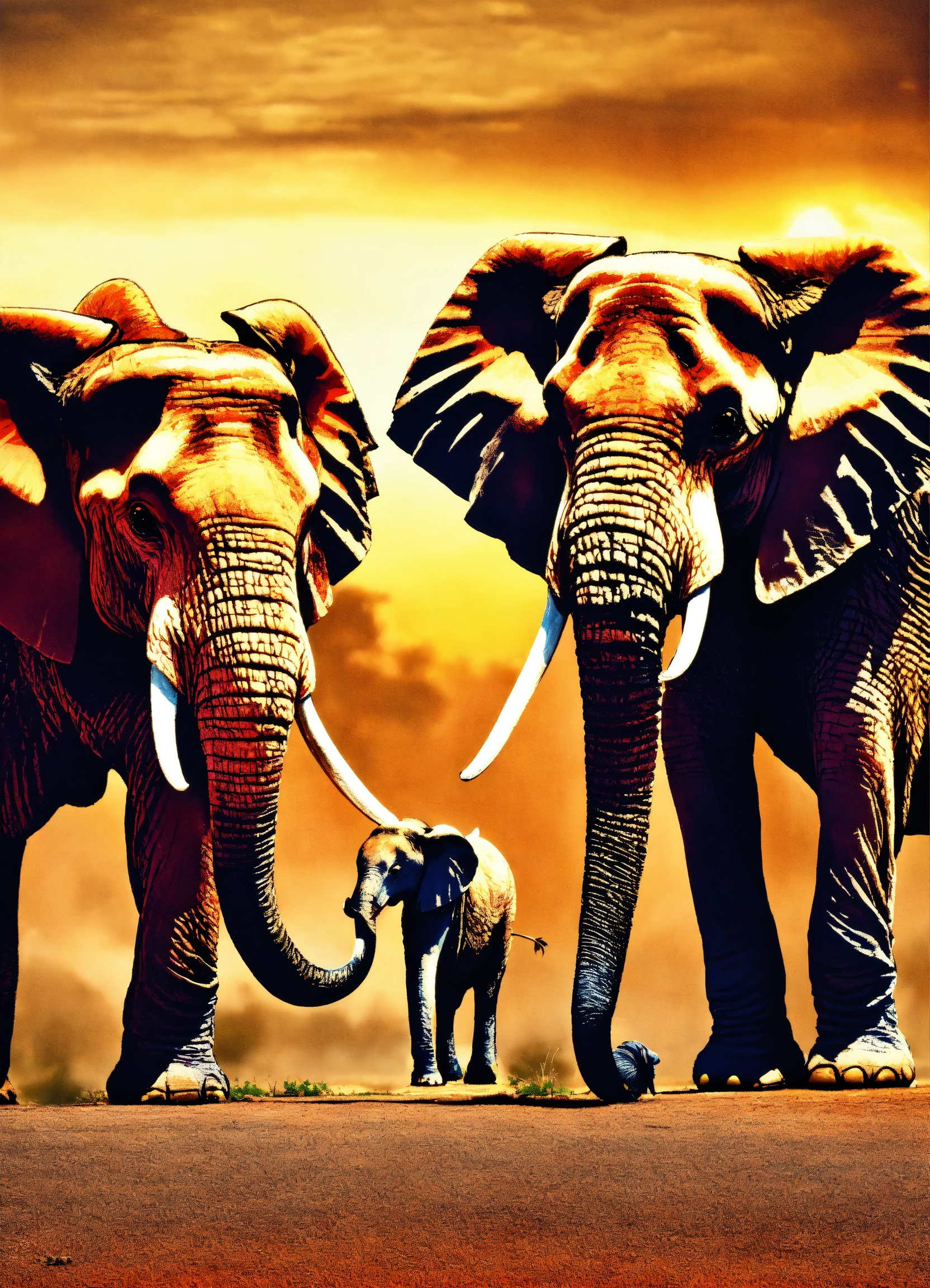 Lexica - A couple of elephants standing next to each other, the best of ...