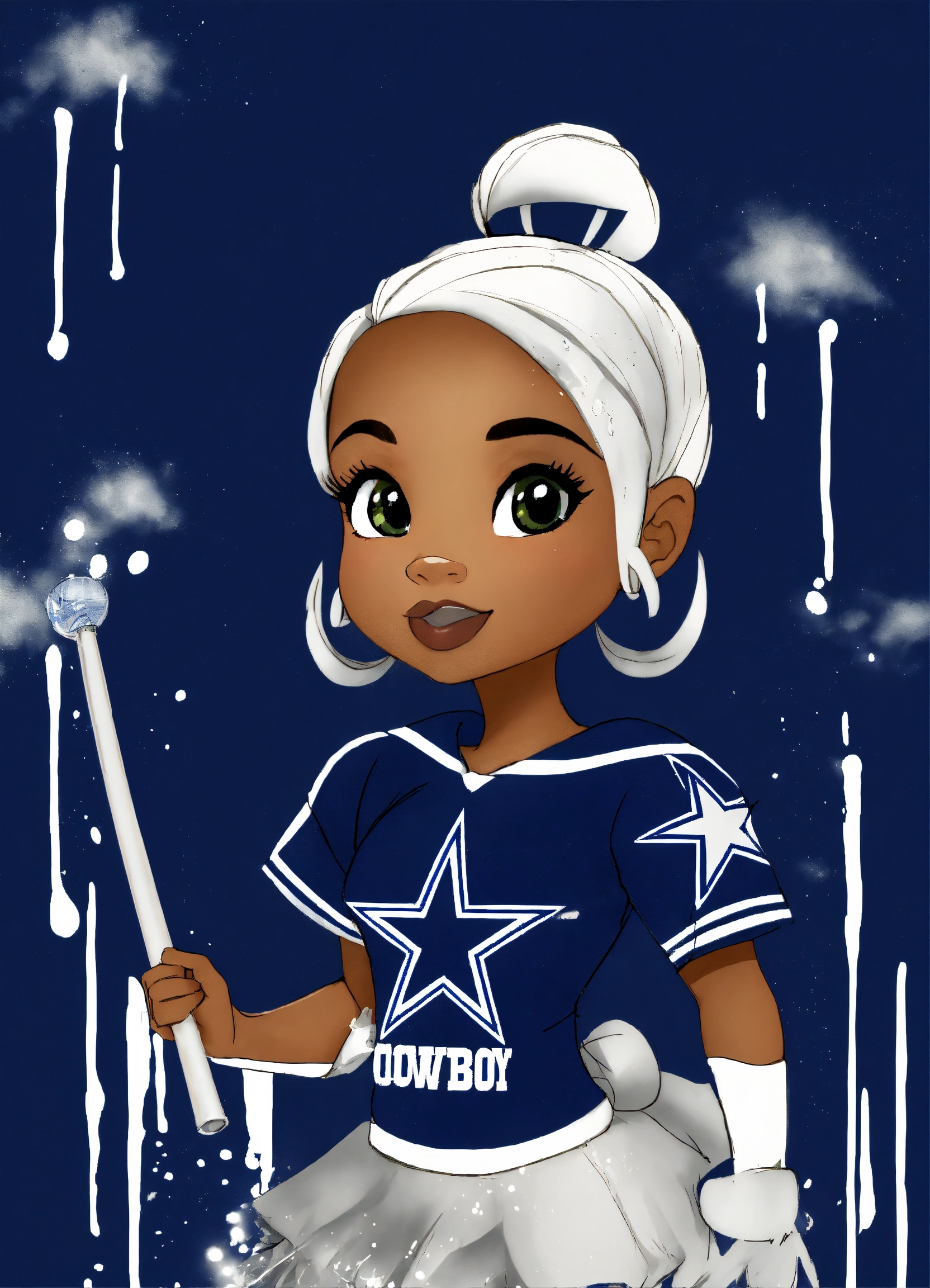 Lexica - Create an African American tinkerbell with a Dallas Cowboys ...