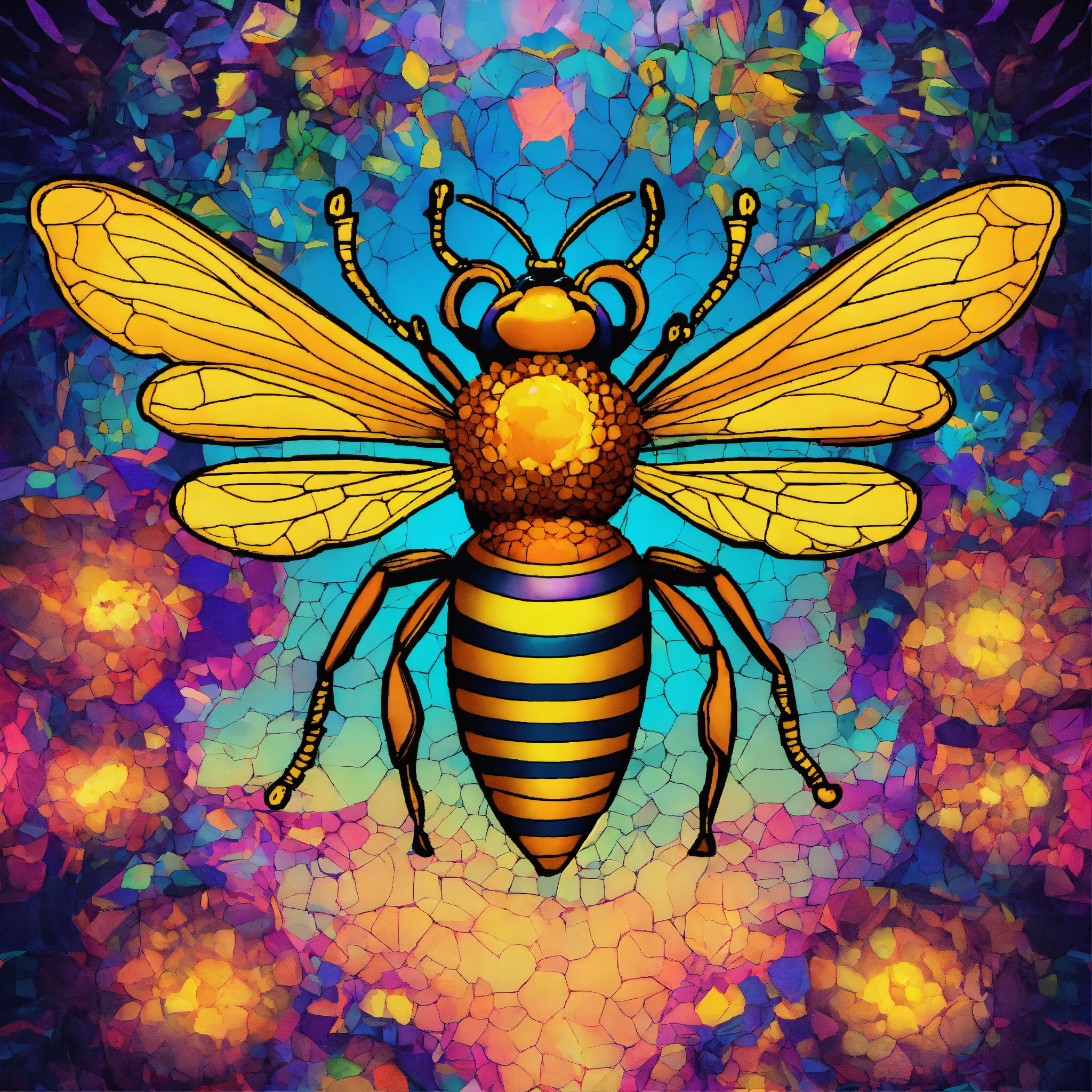 Lexica - Electric psychedelic bee hive