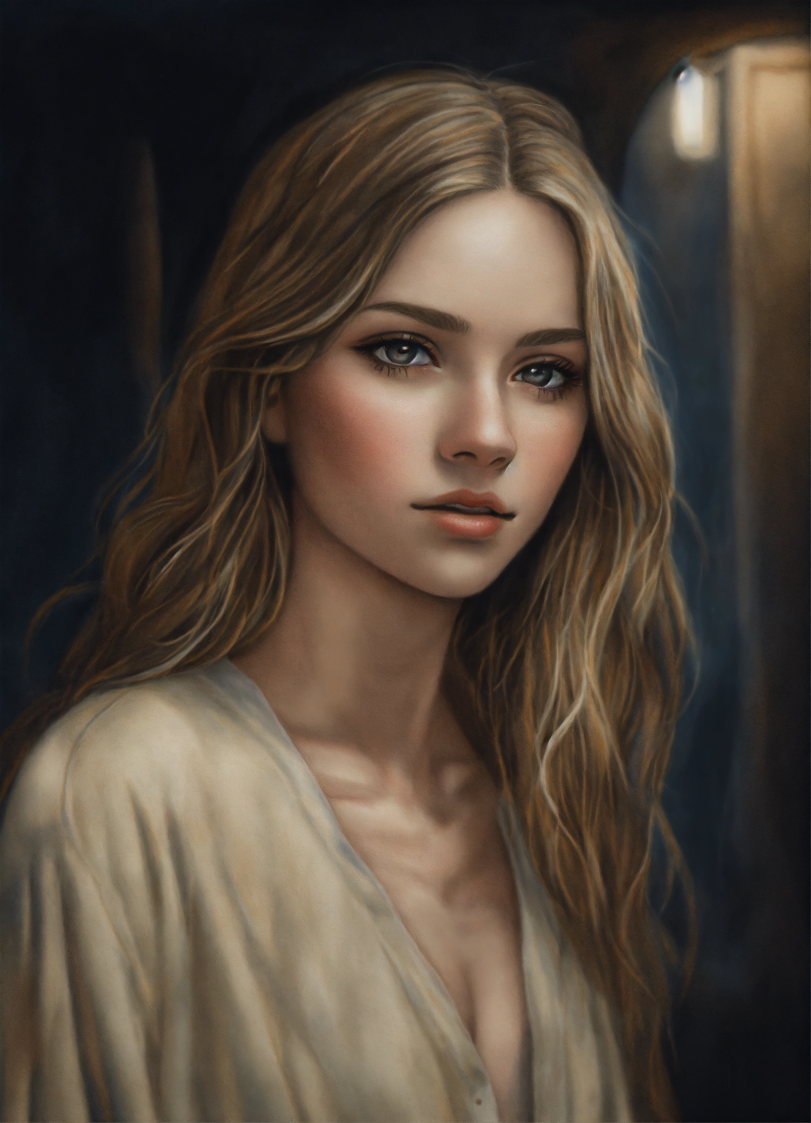 Lexica - Realistic colored pencil illustration of portrait of a ...