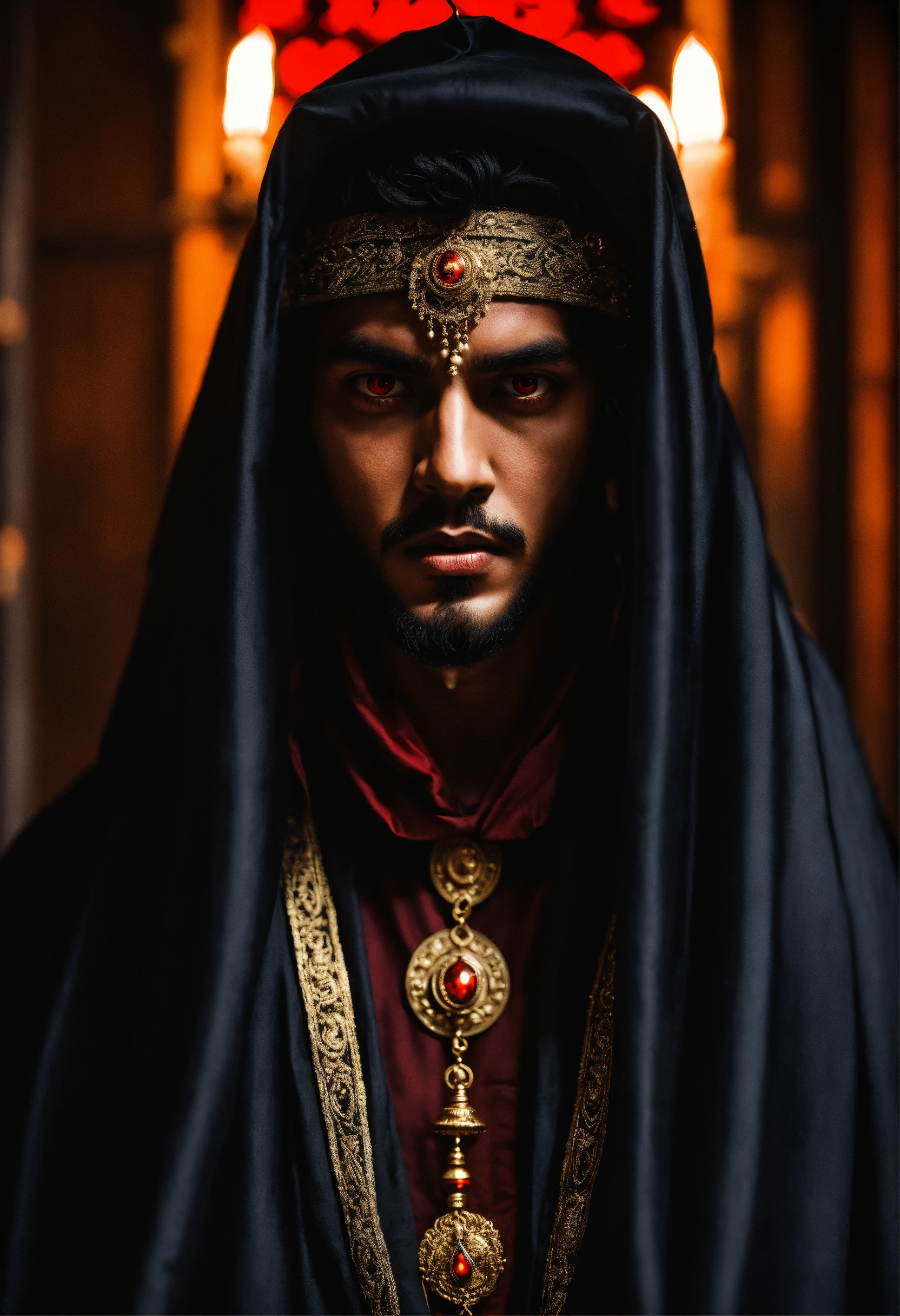 Lexica - Dark, mysterious and dramatic headshot of a young handsome ...