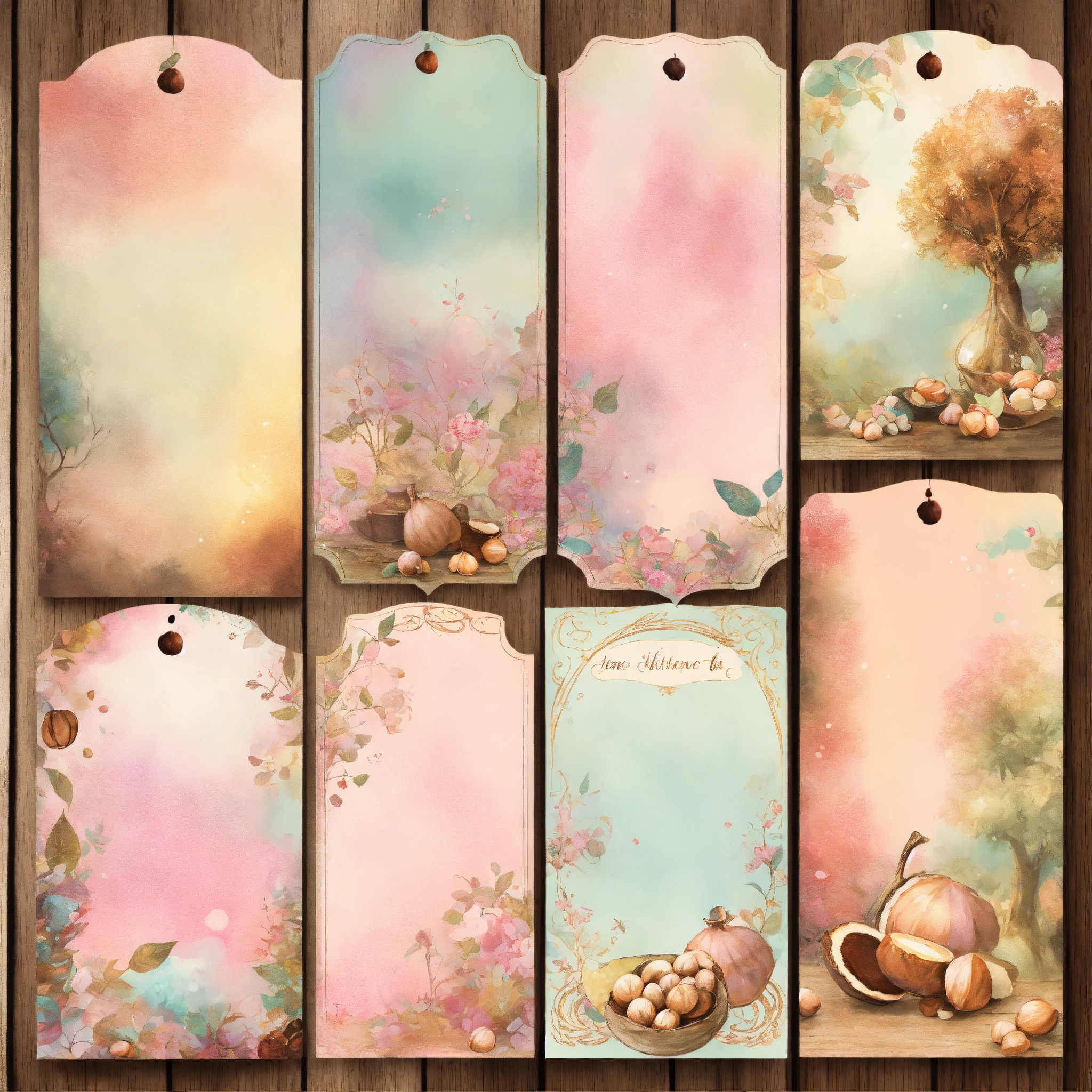 Lexica - Shabby chic dreamy mist pastel junk journals labels stickers ...