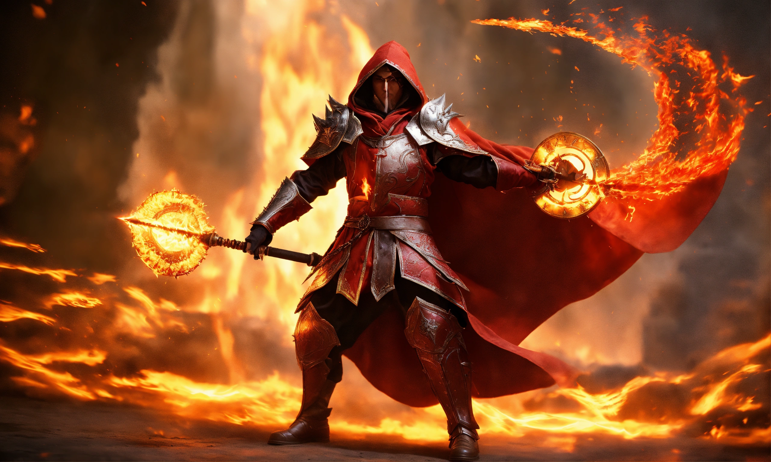 Lexica - Fire shield, shield made of flames, magical shield, magical ...