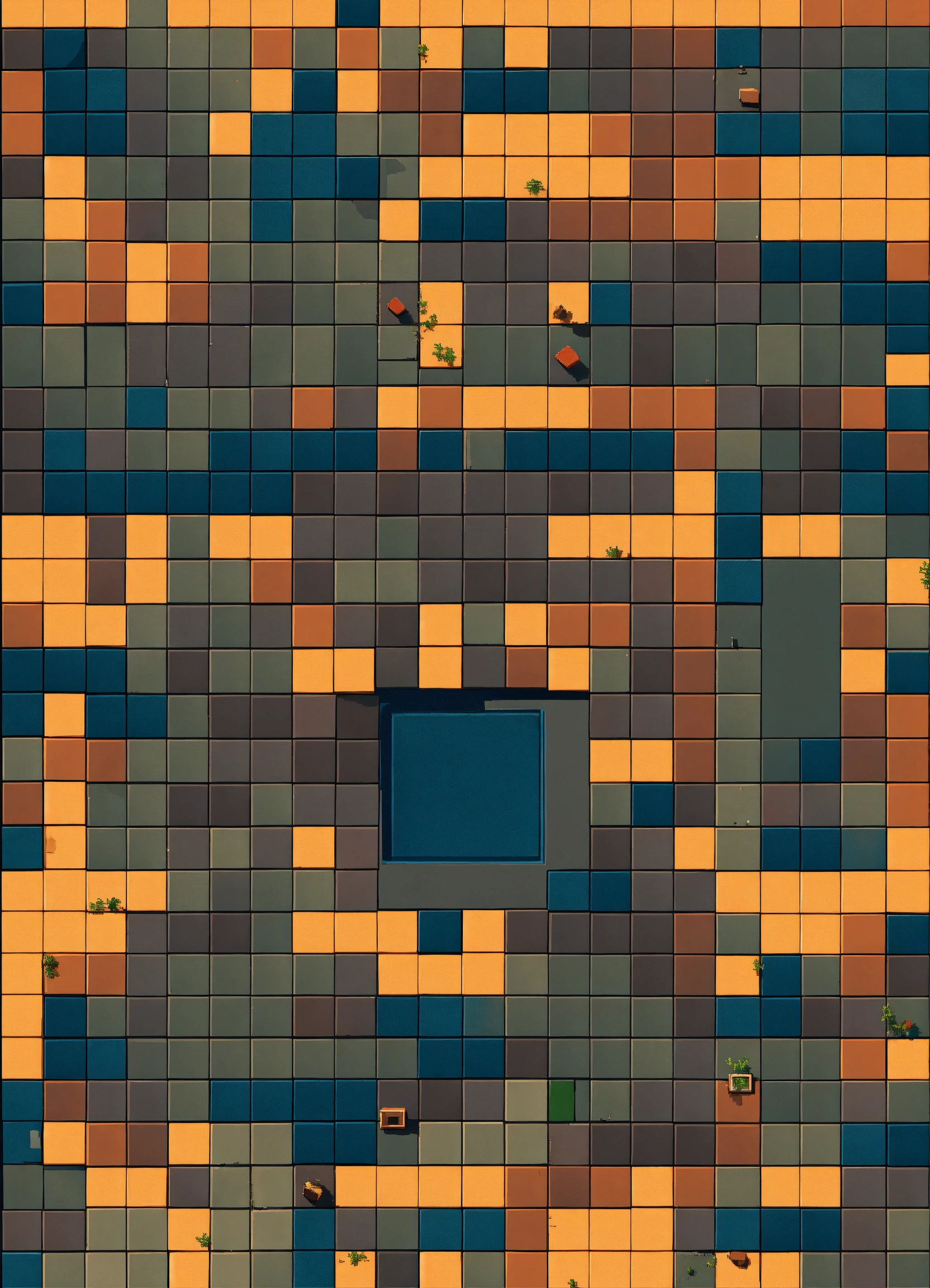 Lexica - Simple blocky pixel image in a 3/4 top-down perspective with ...
