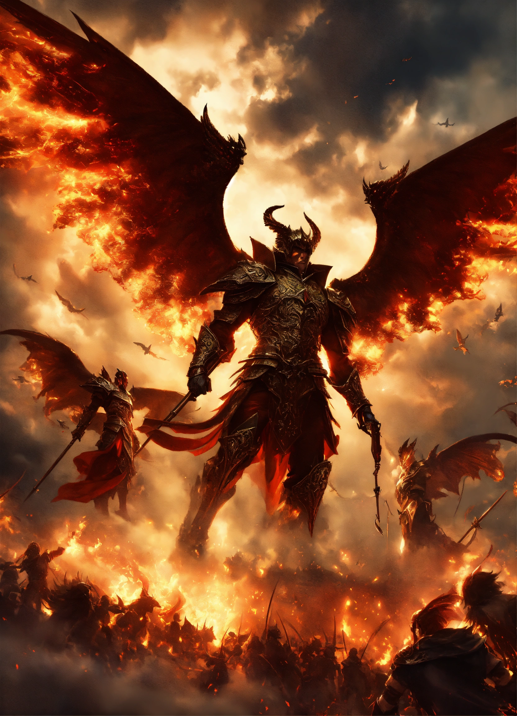 Lexica - Armies of angels and vampires fighting in the skytwo smoke ...