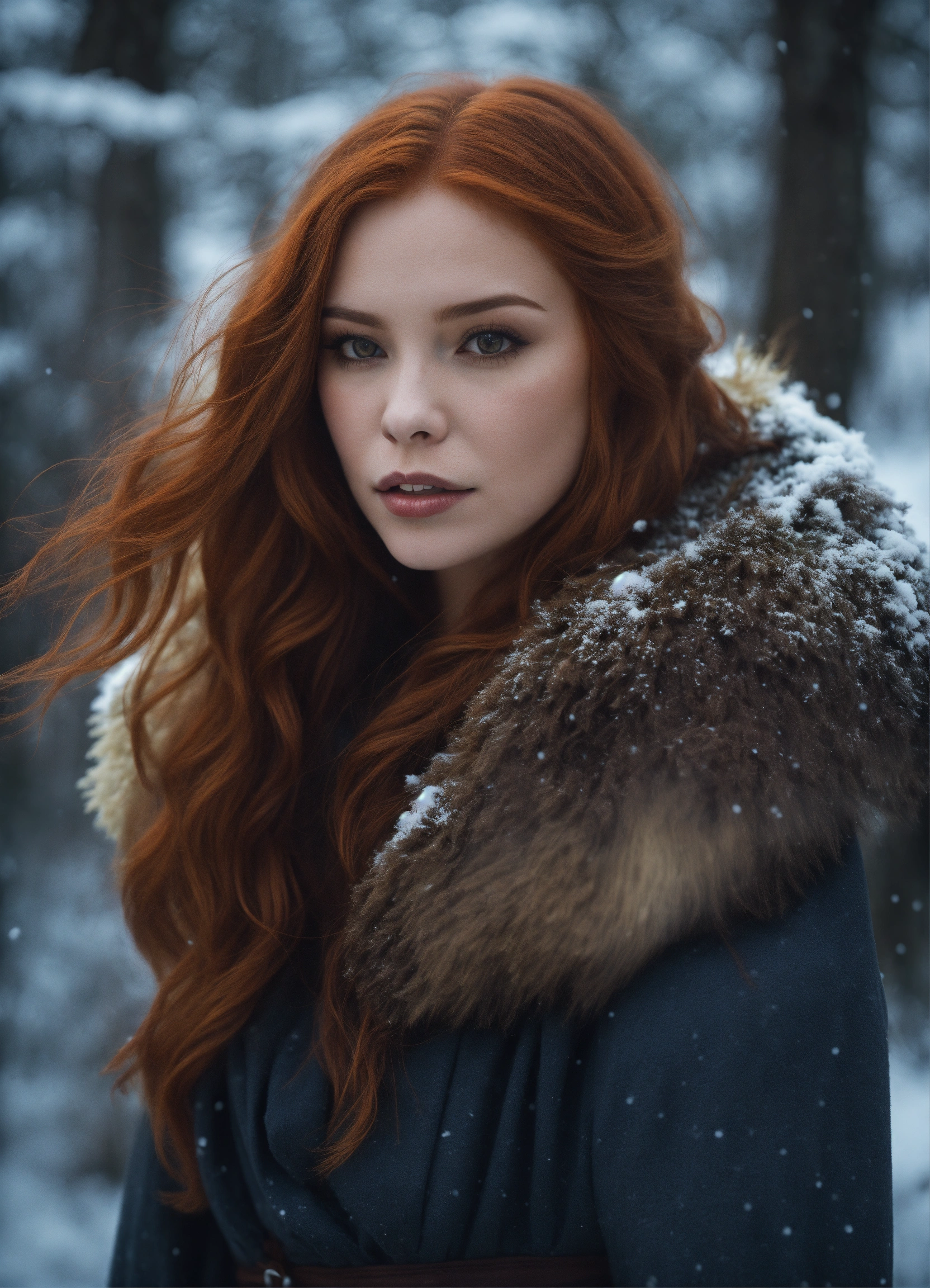 Lexica - Ginger hair, young woman, full body, werewolf, fantasy, omega ...
