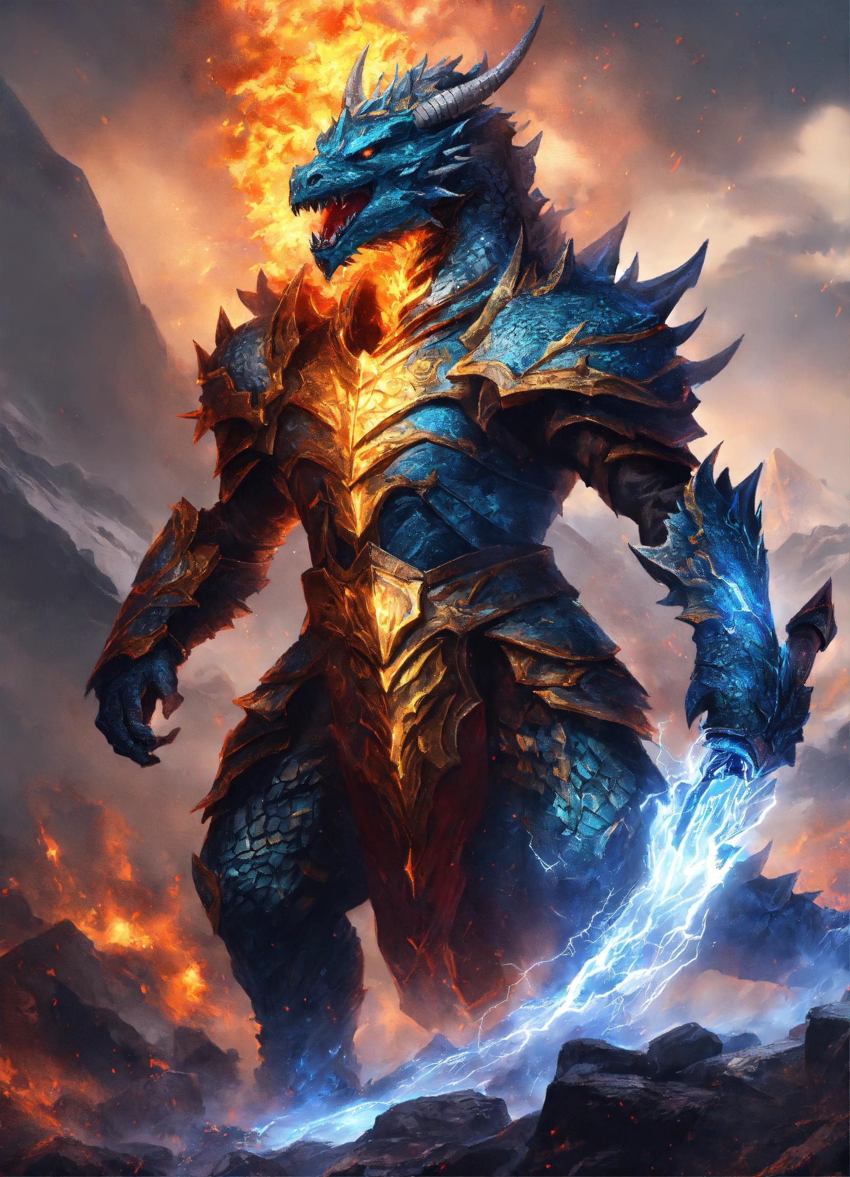 Lexica - A giant enigmatic celestial Dragonborn God with no wings in ...