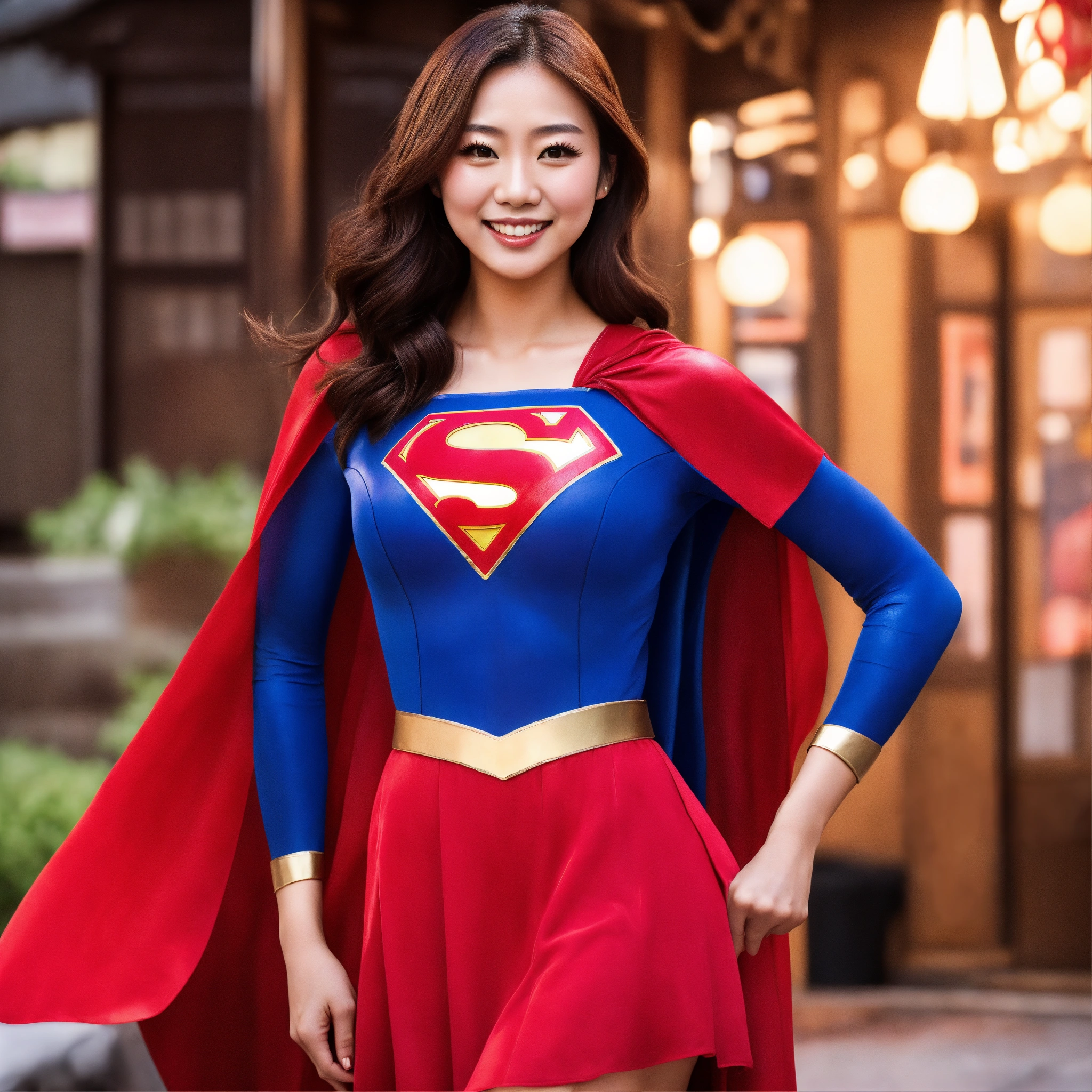 Lexica - Snapshot like for men, Japanese actress as Supergirl with ...
