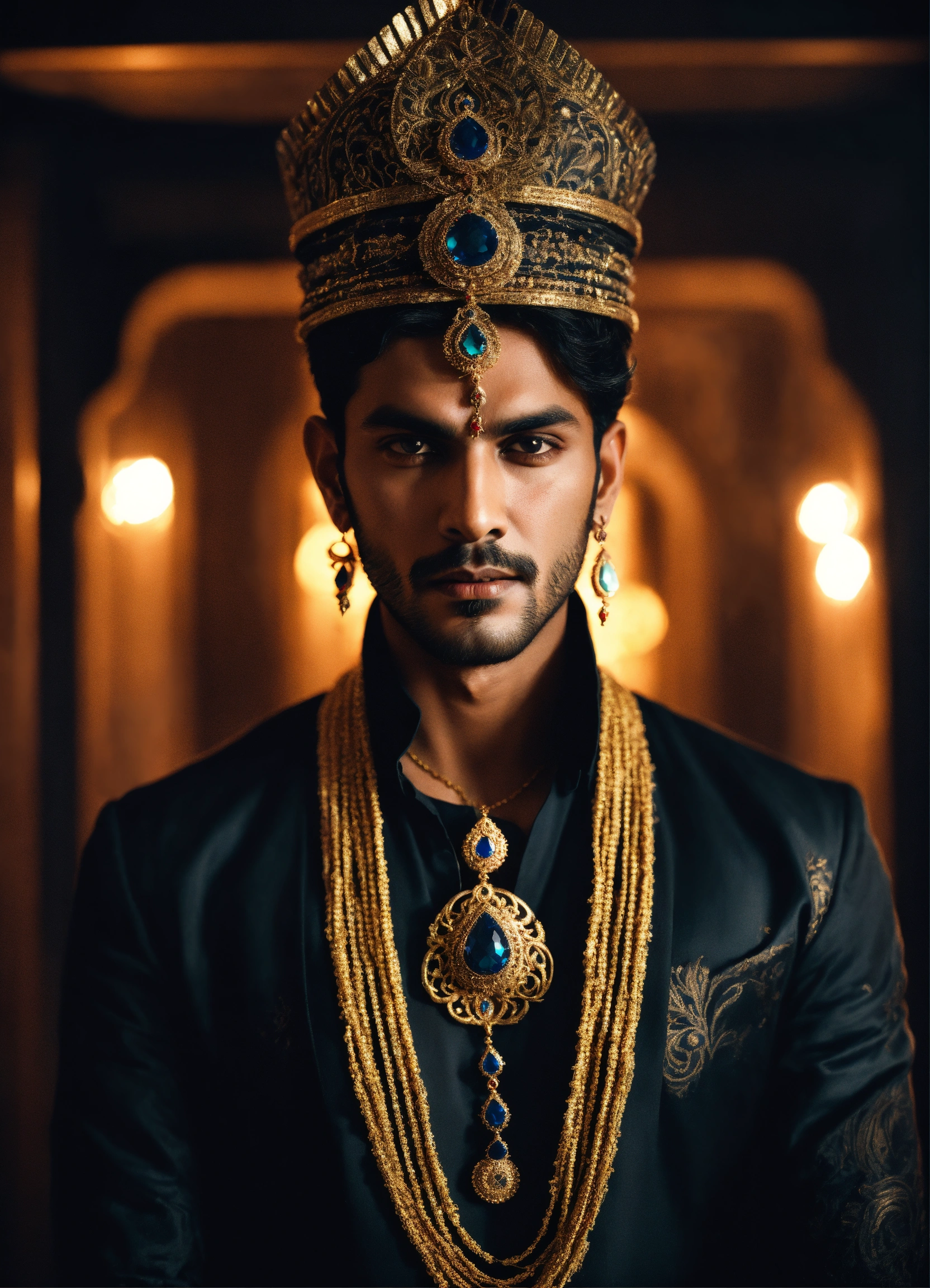Lexica - Dark and cinematic fantasy portrait of a young and handsome ...
