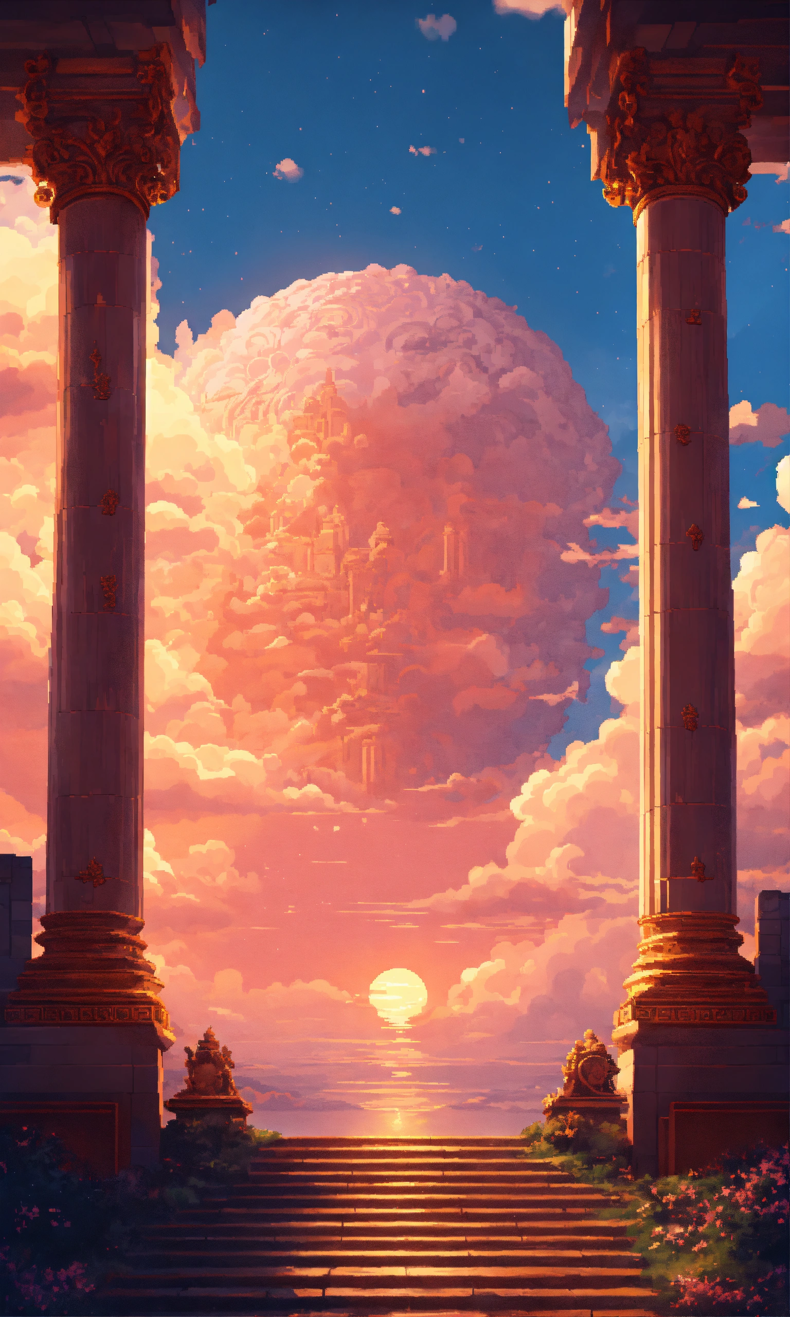 Lexica - Heavens gate, pixel art detailed, intricate details, spiraling ...