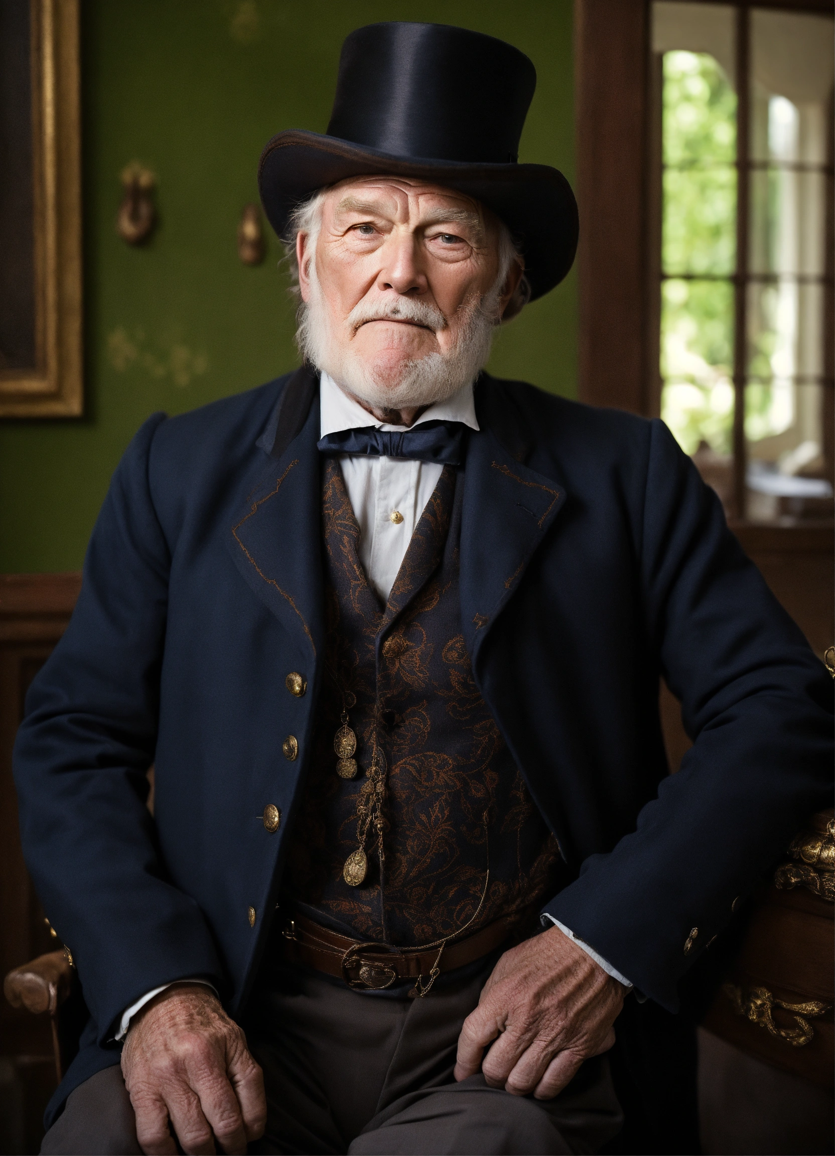 Lexica - A really old man who looks a bit like Chris Pratt. The man is ...