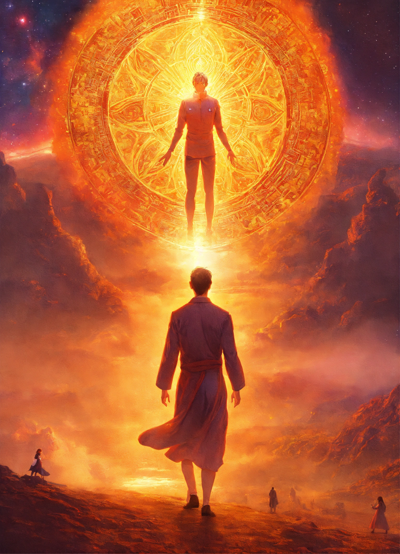 Lexica - A person being reincarnated into a new world