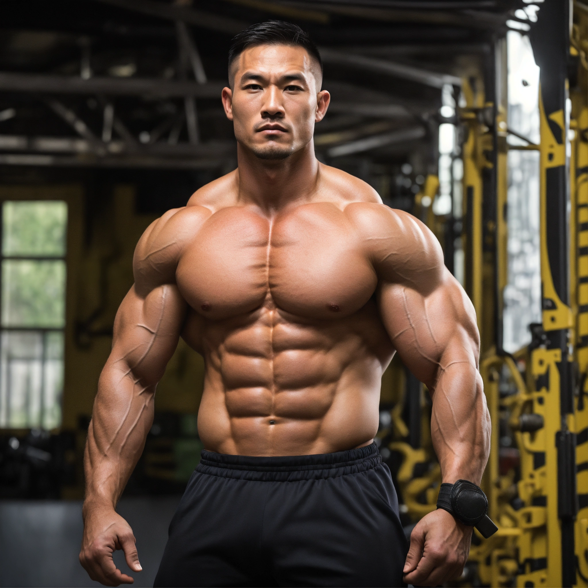 Lexica - 30-year-old man with big muscles, big bodybuilder, body like a ...