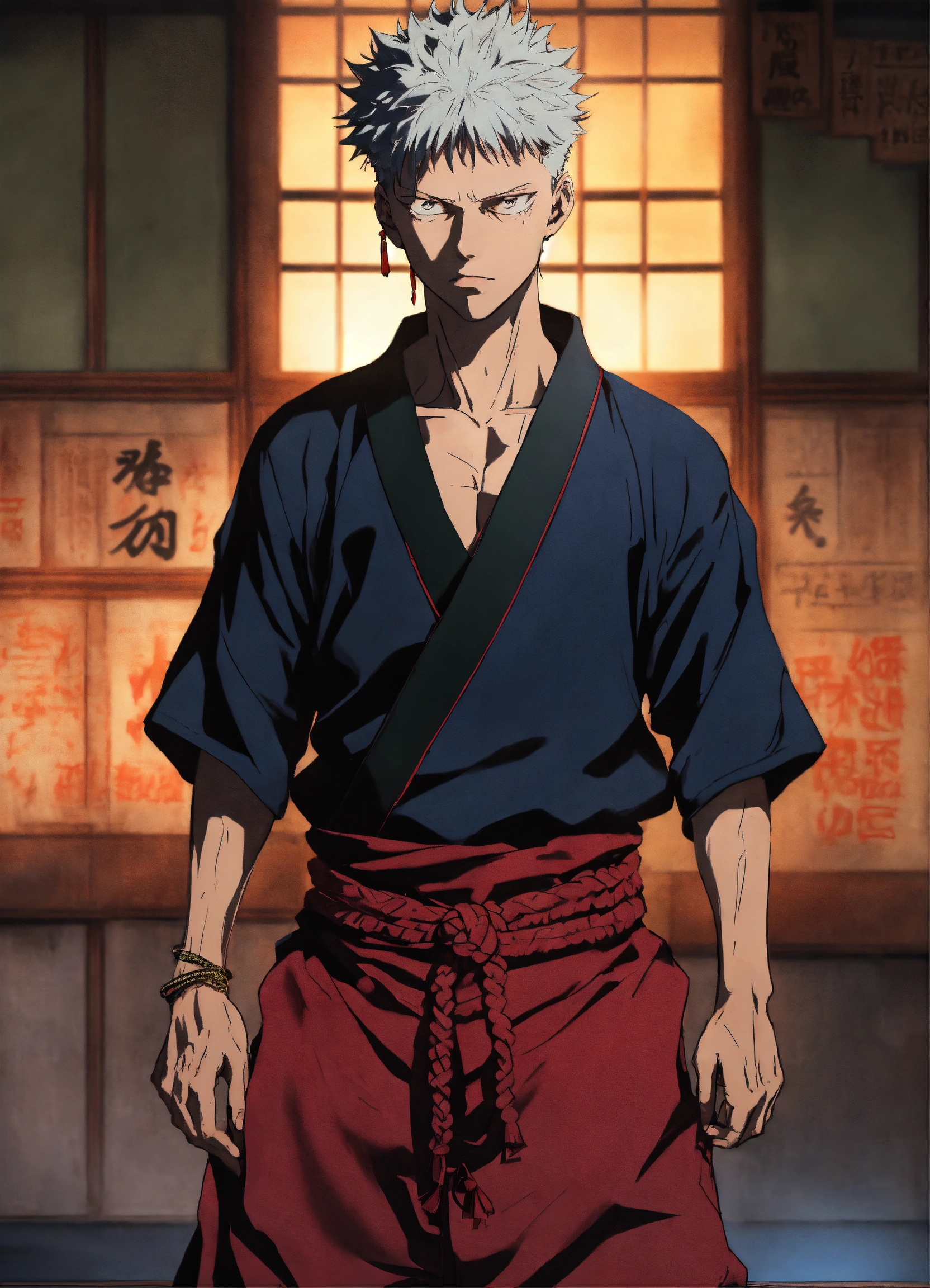 Lexica - Jujutsu kaisen ,Saturo Gojo,hyperealistic,