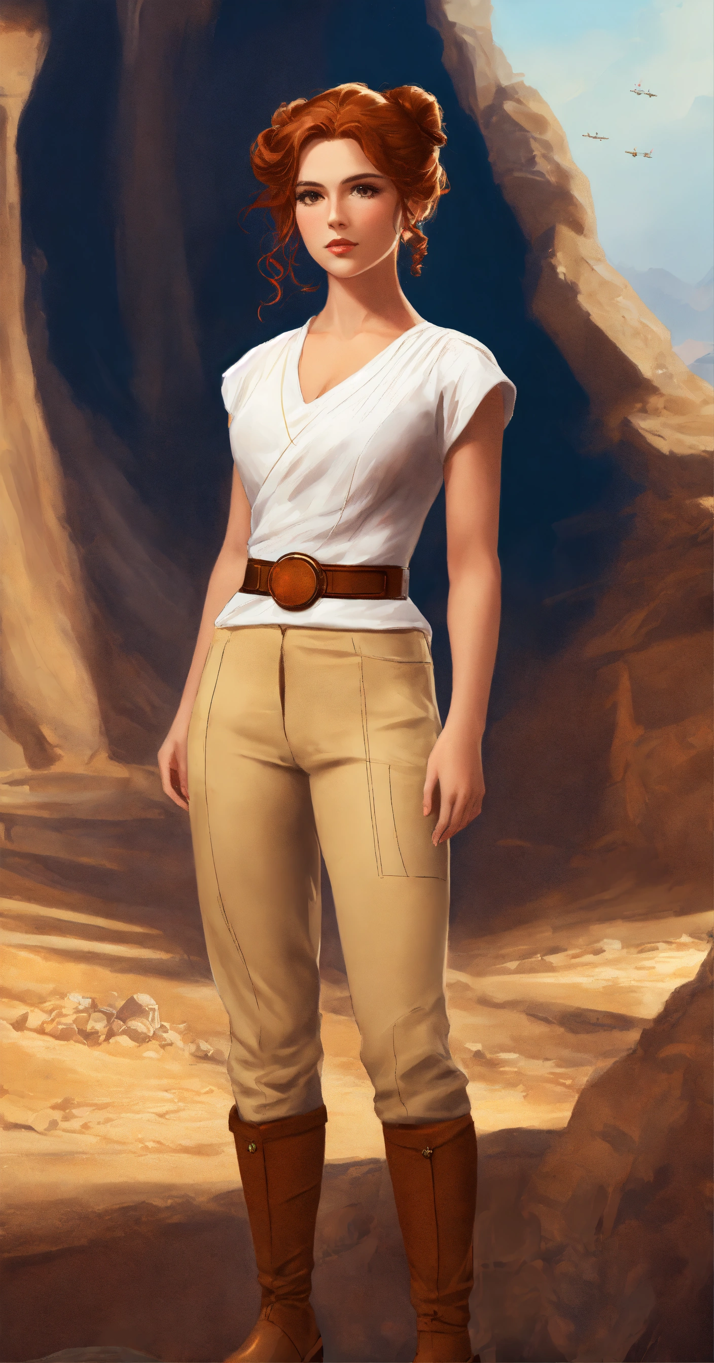 Lexica - Digital art 3/4 view portrait of a beautiful, rich British ...