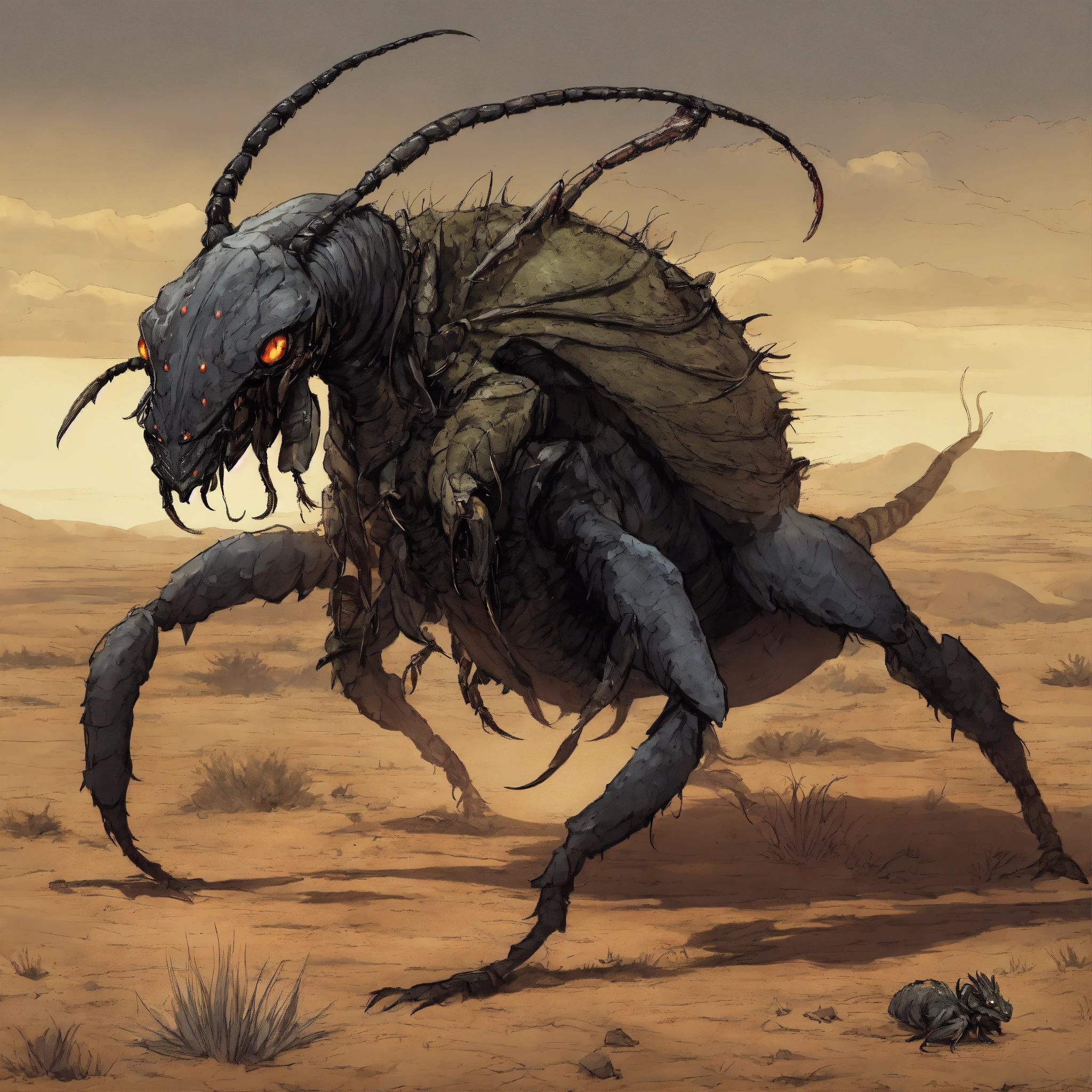 Lexica - A fantasy monster that roams the plains, looks like a scorpion ...