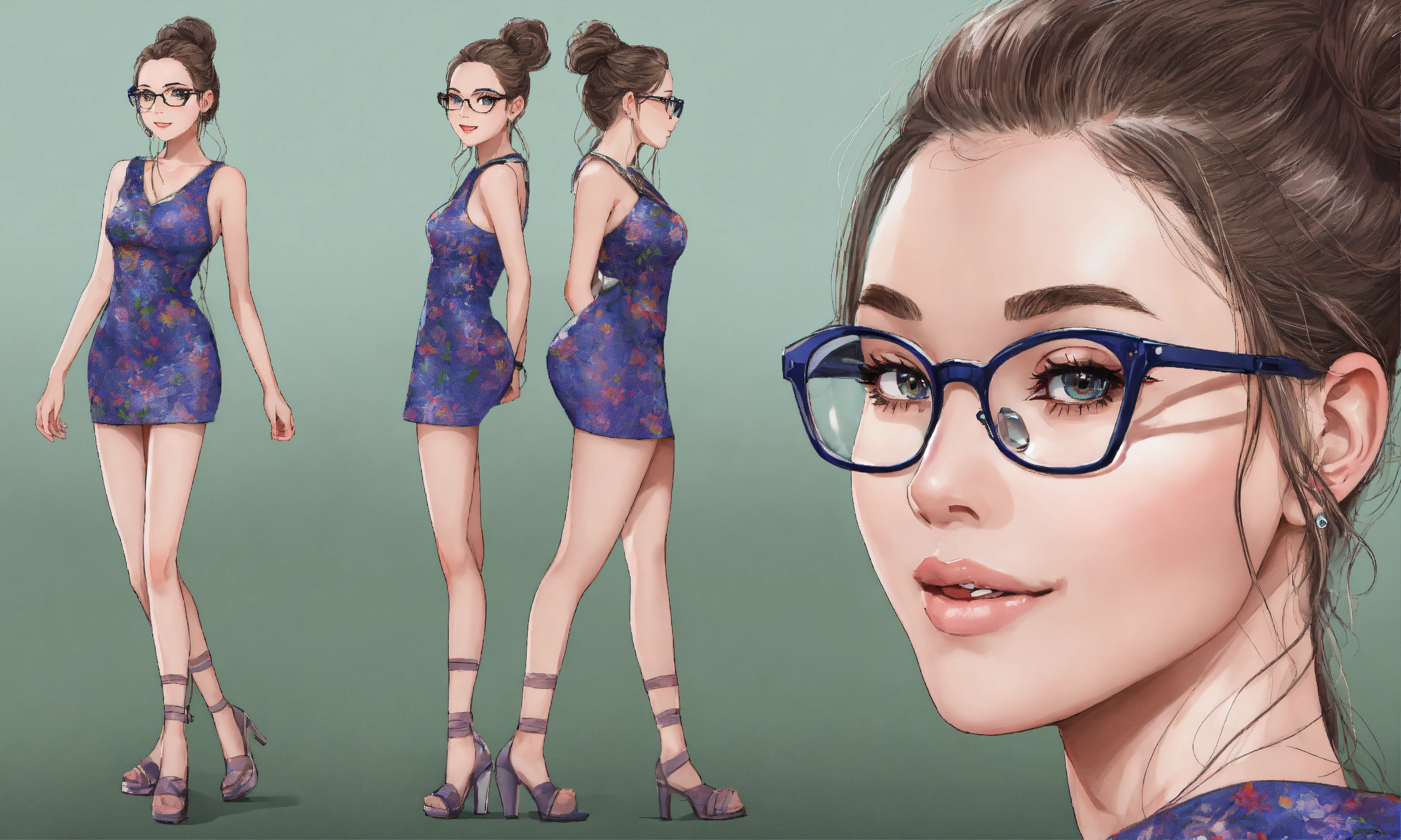 Lexica - Full head to feet, very high detailed 2d vector character ...