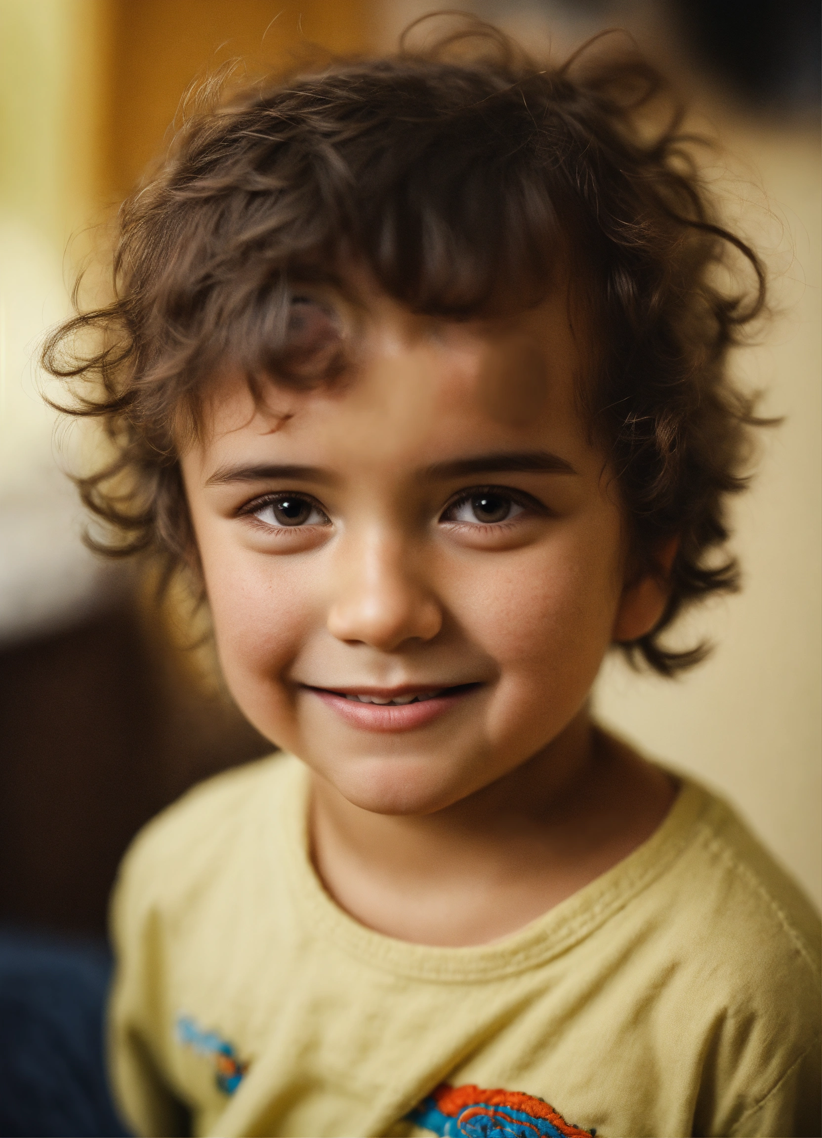Lexica - Child small beard strait looks without knock smile