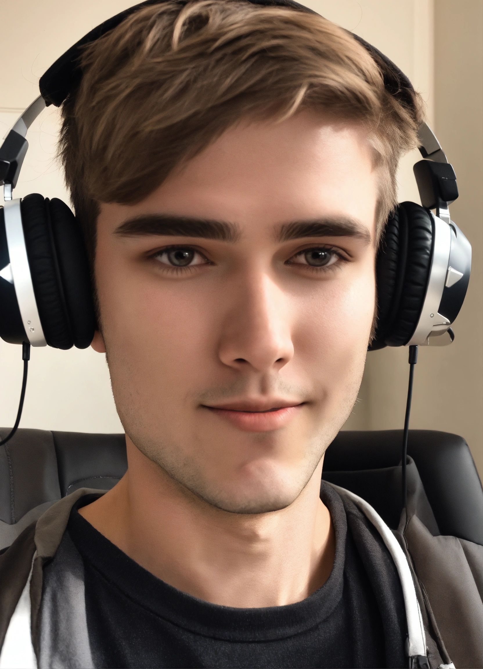 Lexica - Male streamer ,with short dark blonde hair ,with no facial hair