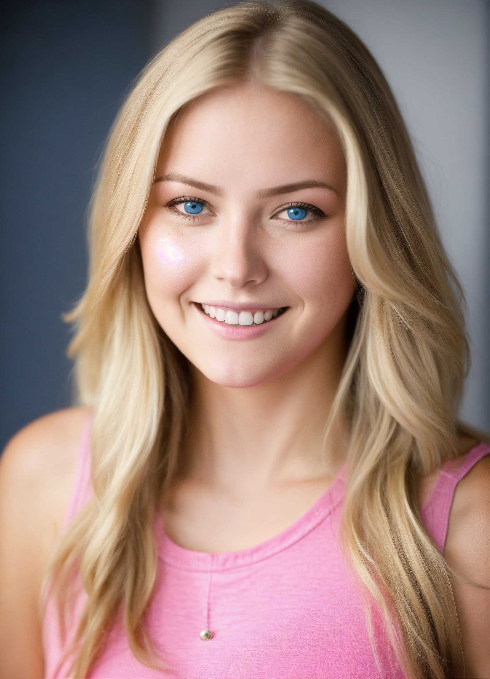 Lexica Head Shot Of An Young 20 Year Old Woman She Has Long Blond