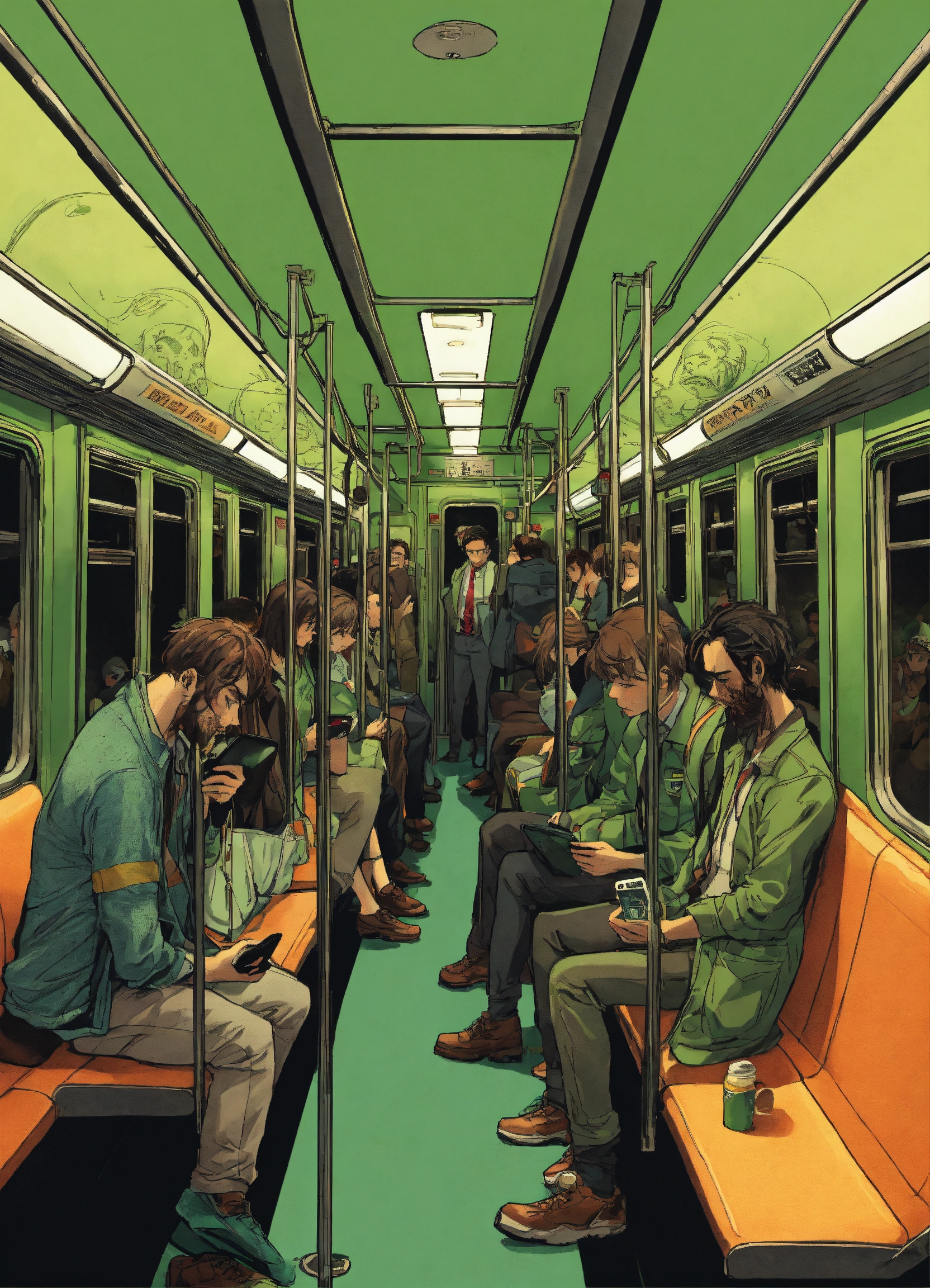Lexica - Develop a comic cartoon poster that captures a moment in a ...