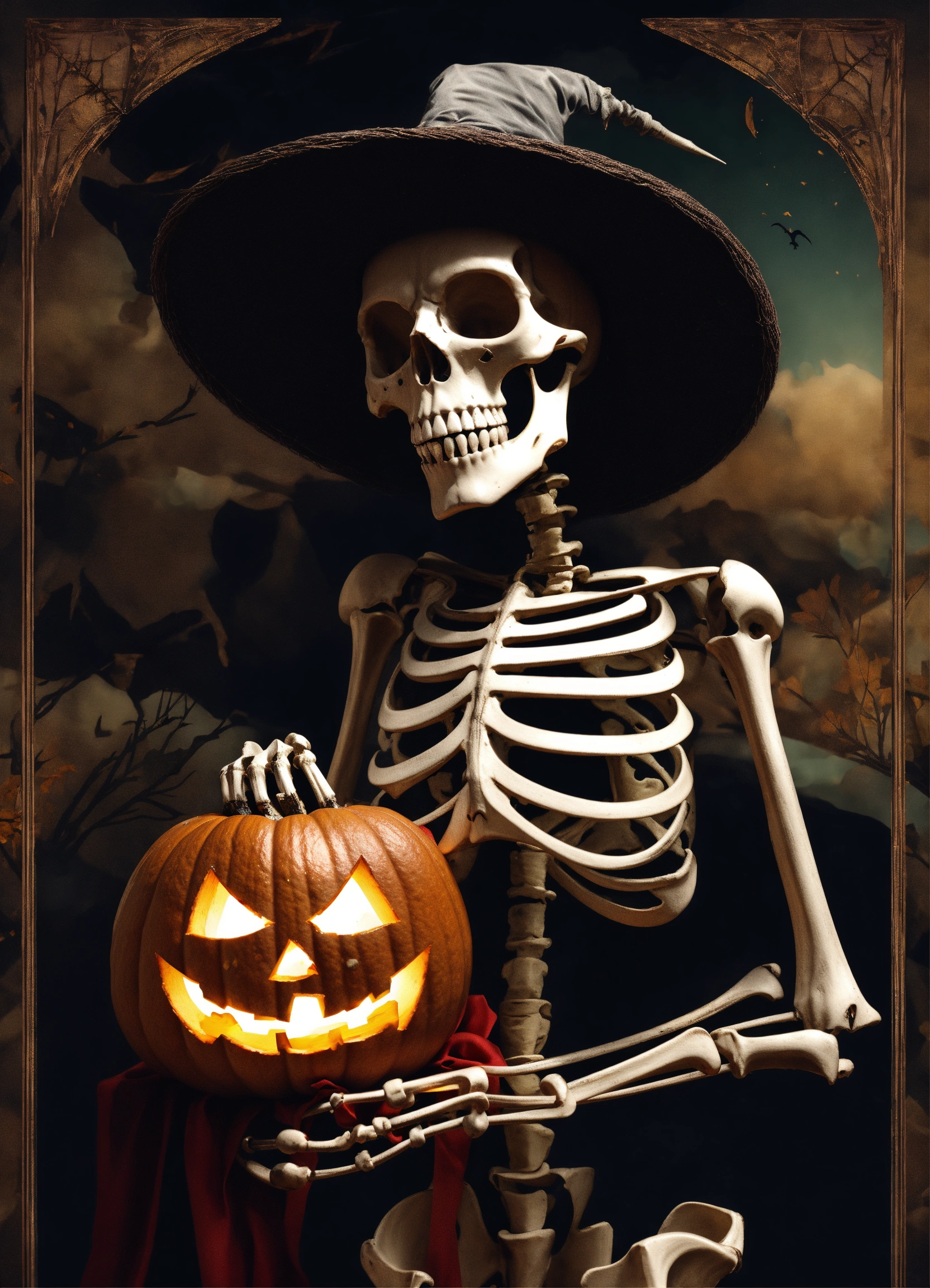 Lexica - Halloween skeleton