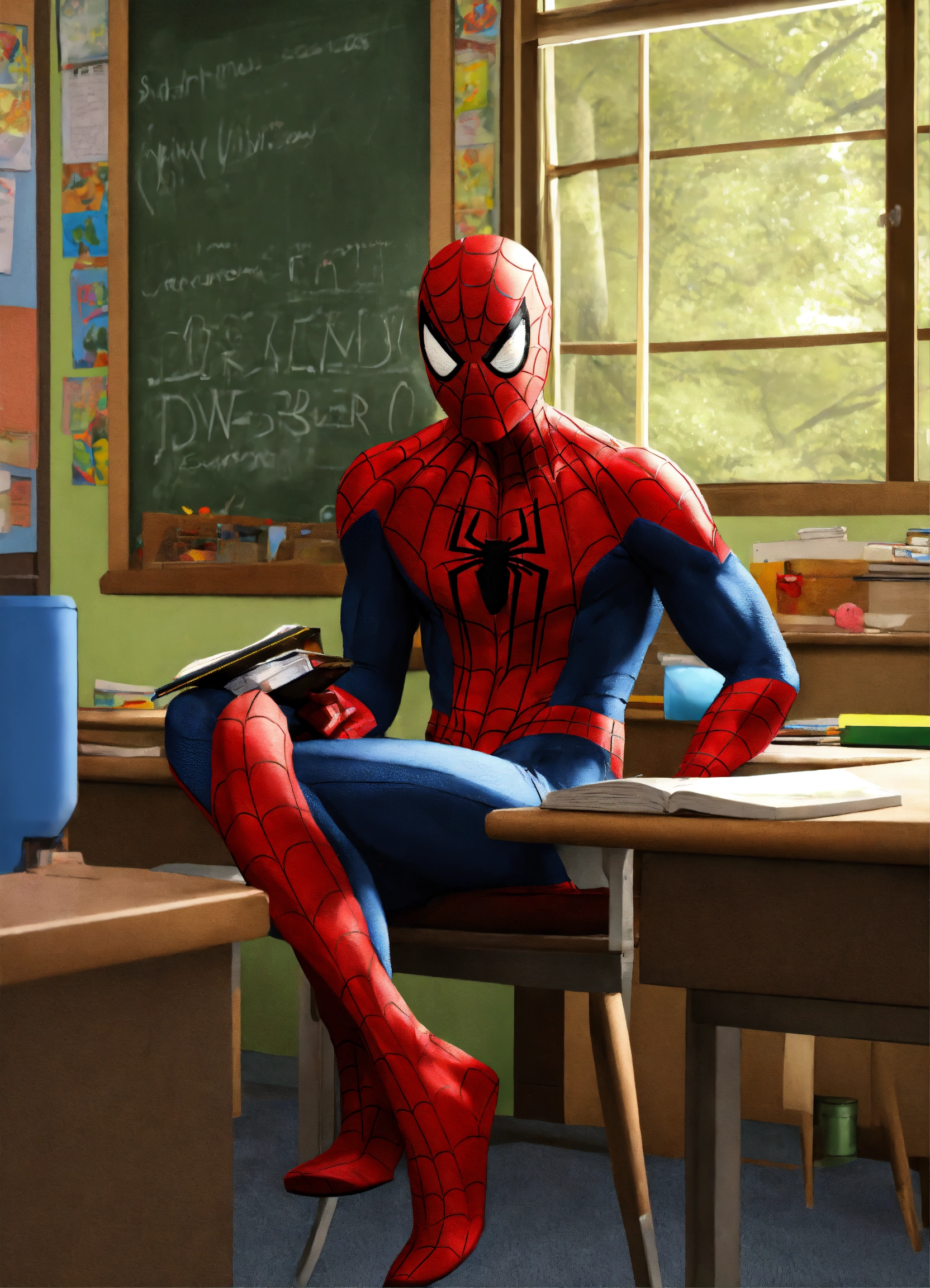 Lexica - Spiderman as teacher