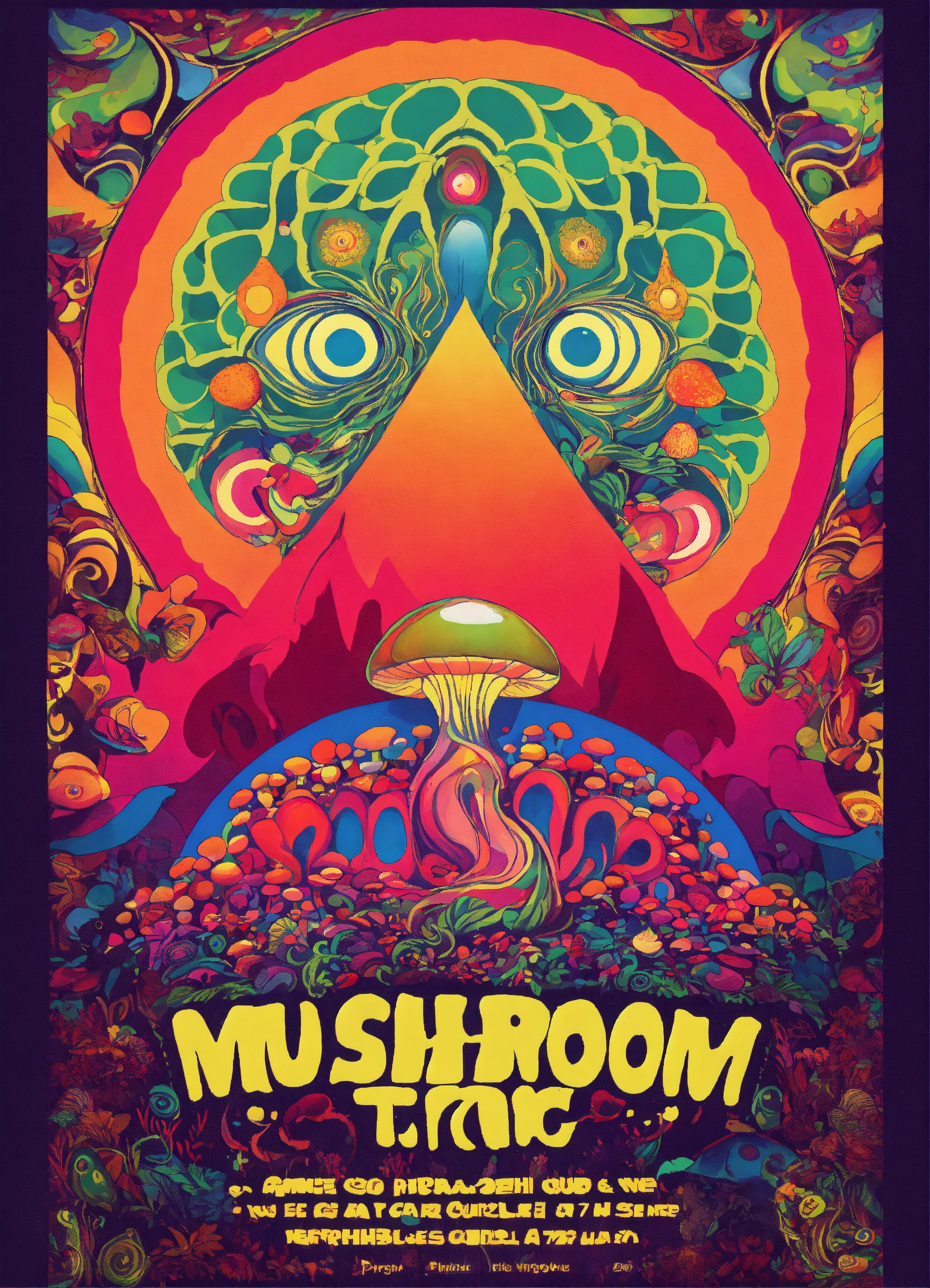 Lexica - A poster for a psychedelic trance party rave music inspired by ...