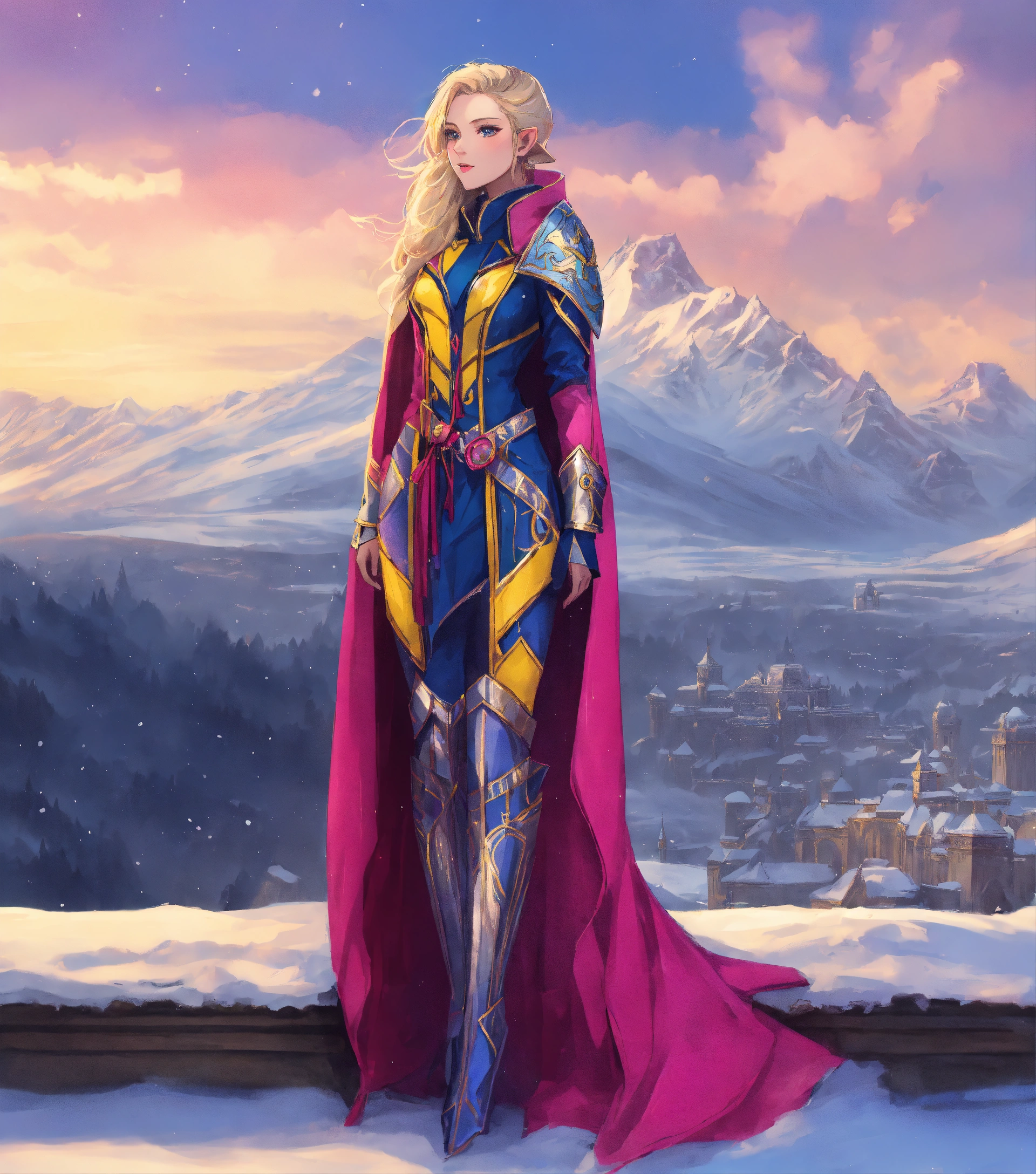 Lexica - Full body drawing of a sci fi high elf, royalty, futuristic ...