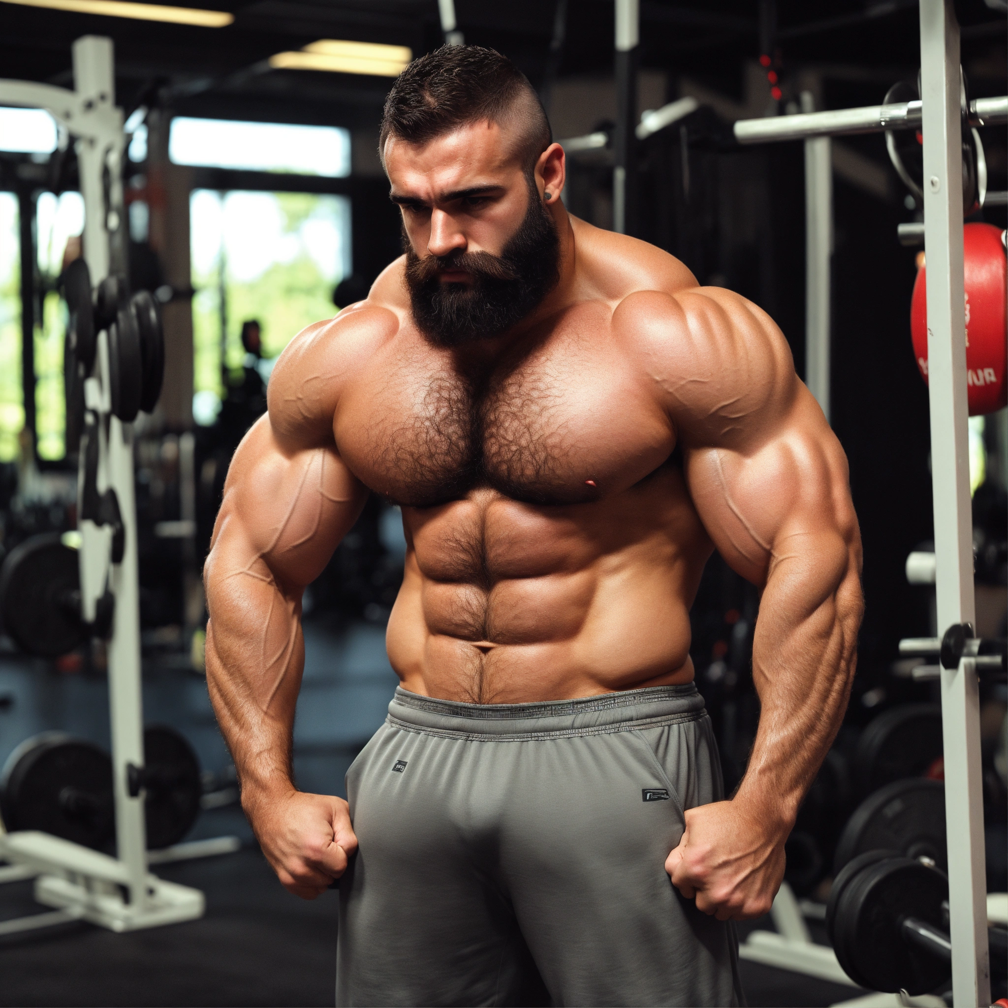 Lexica - 30-year-old hairy Spanish man with big muscles, big ...