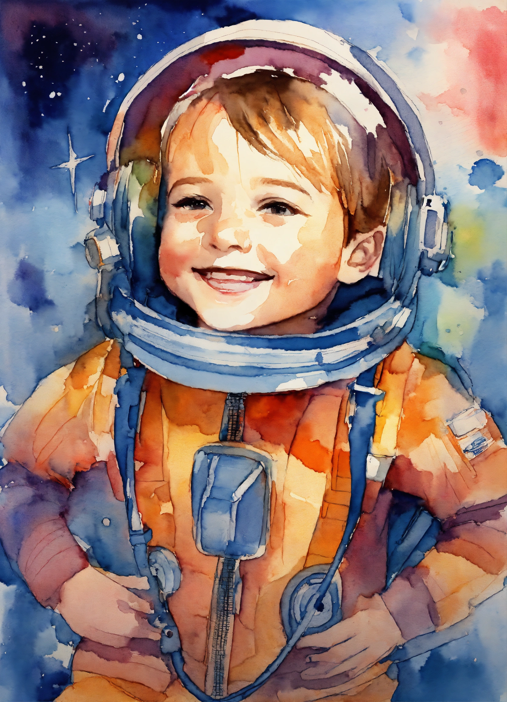 lexica-generate-watercolor-sketch-of-smiling-child-on-a-rocket-ship