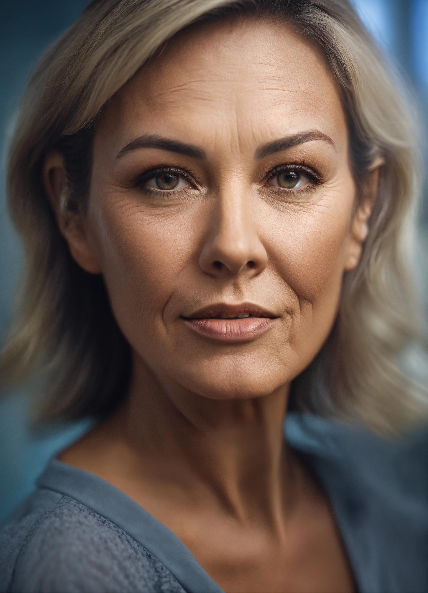 Lexica - Perioral aging,middle aged women,cyber realistic