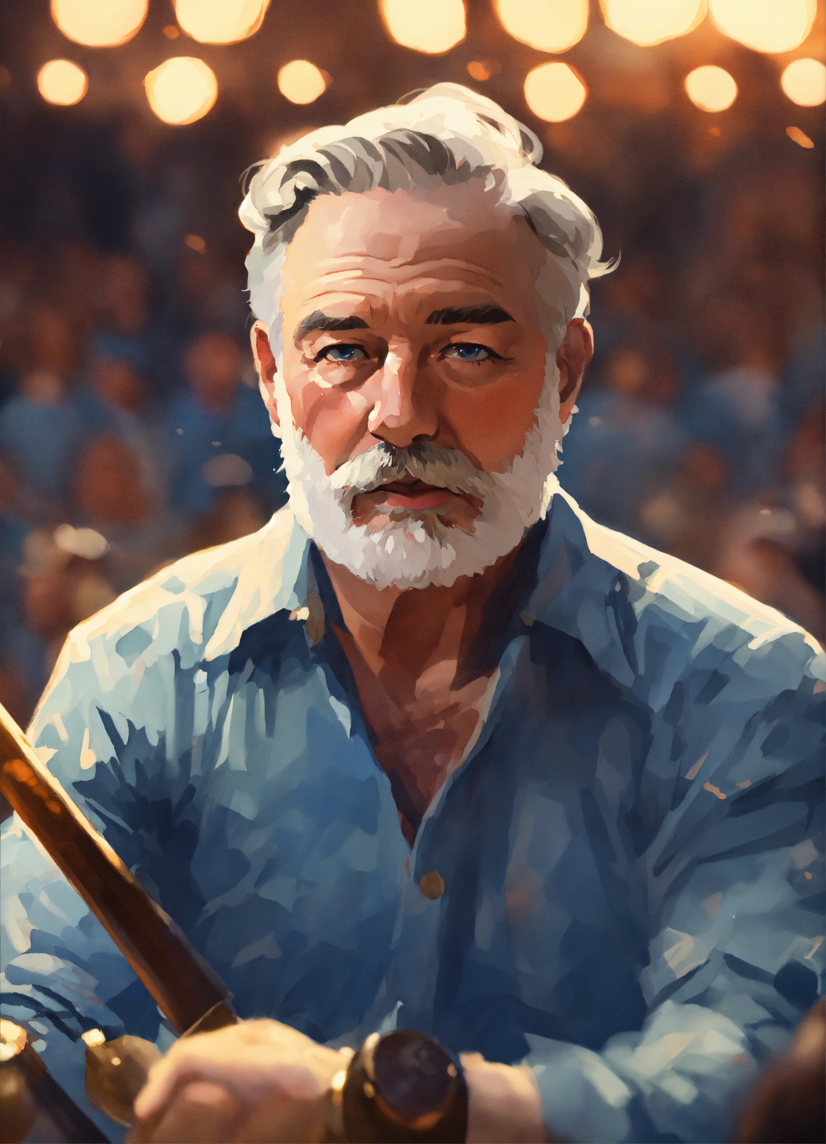 Lexica - Ernest Hemingway in a bullfight, Bullfighting ring, in the ...