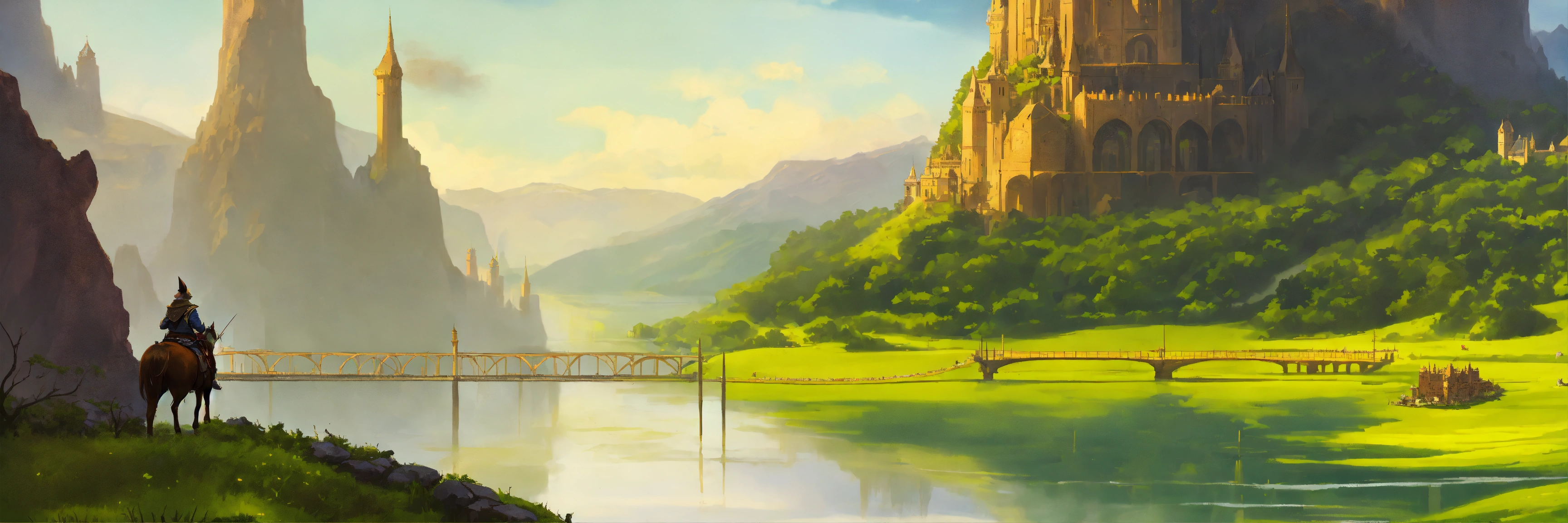 Lexica - Fantasy setting, goblin alchemist on horseback, looking over a ...