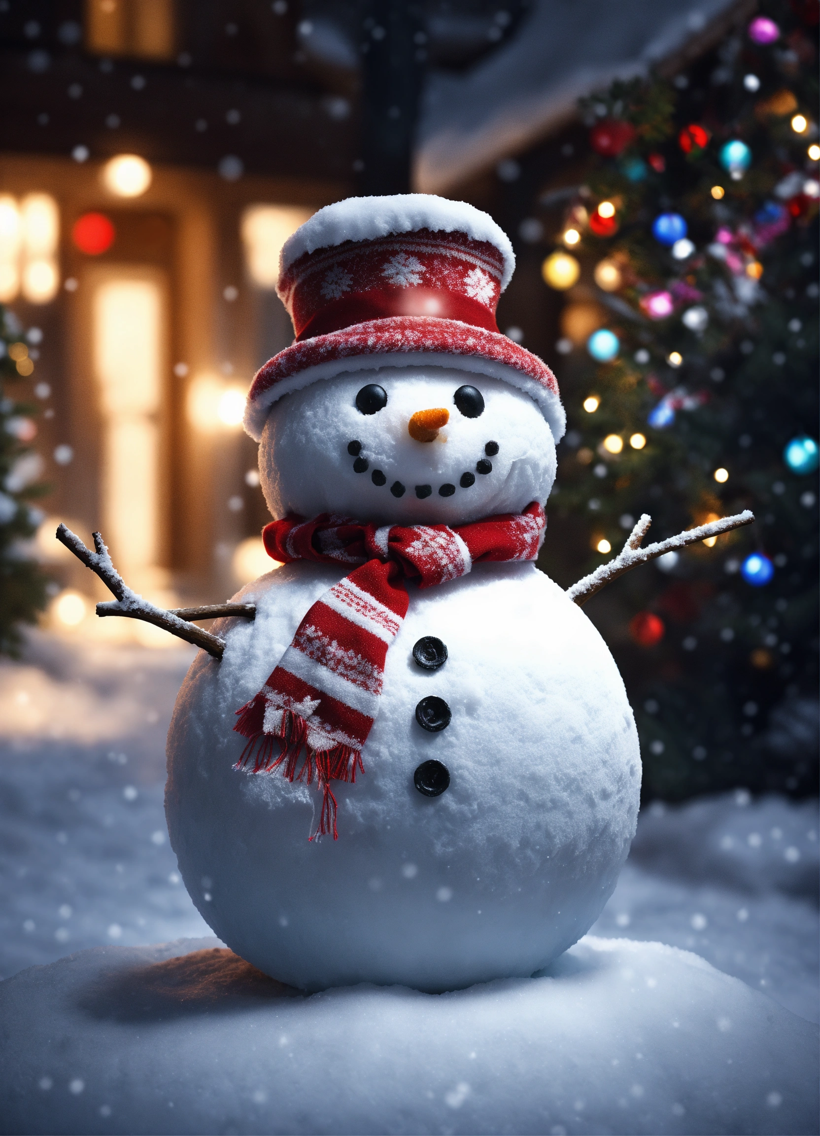 Lexica - Shy snowman. Hyperrealistic, high definition, high contrast ...