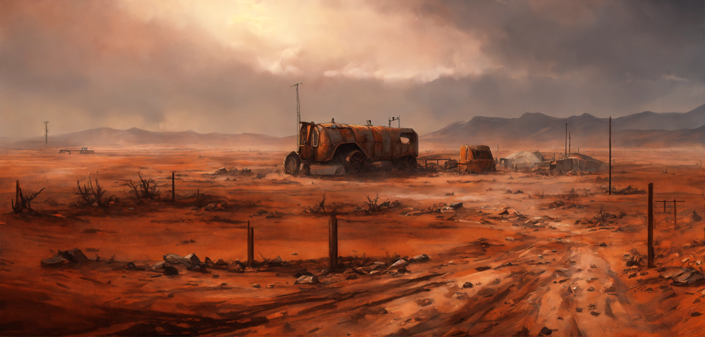 Lexica - Conept art digital realistic painting, post apocalyptic ...