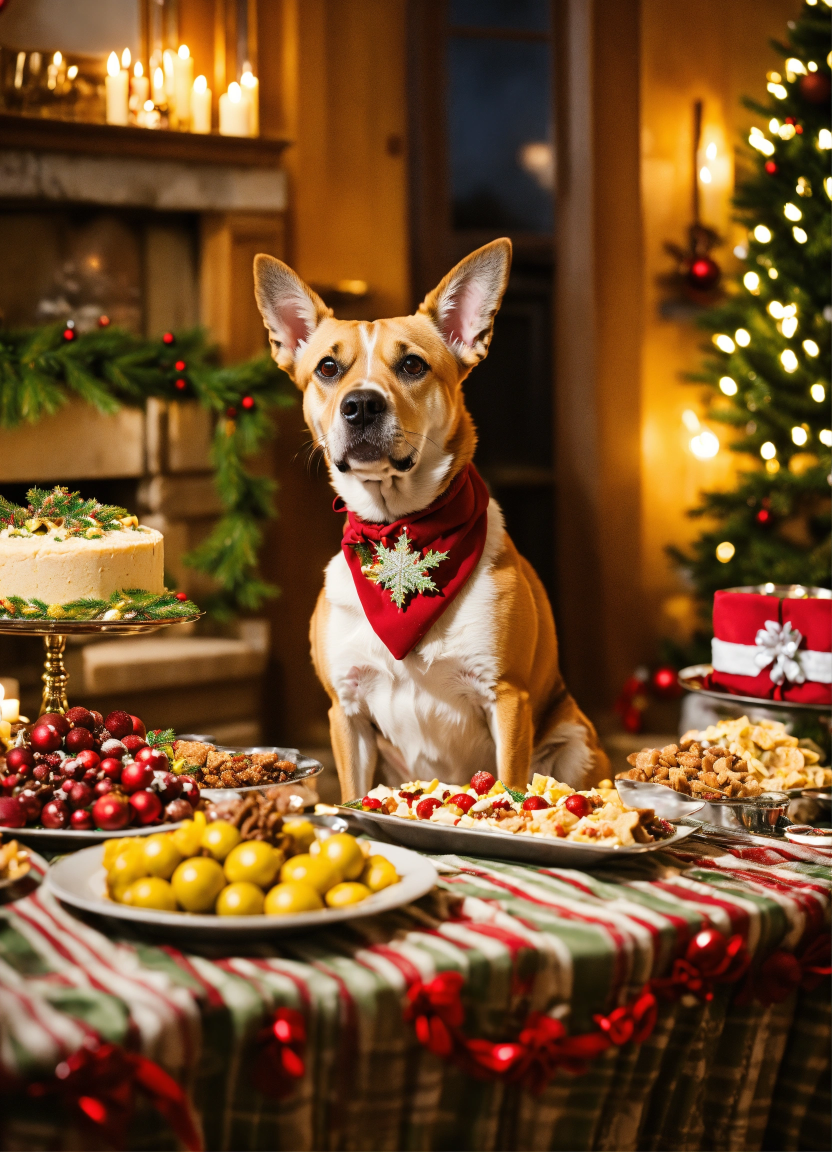 Lexica - Christmas dog buffet grandiose