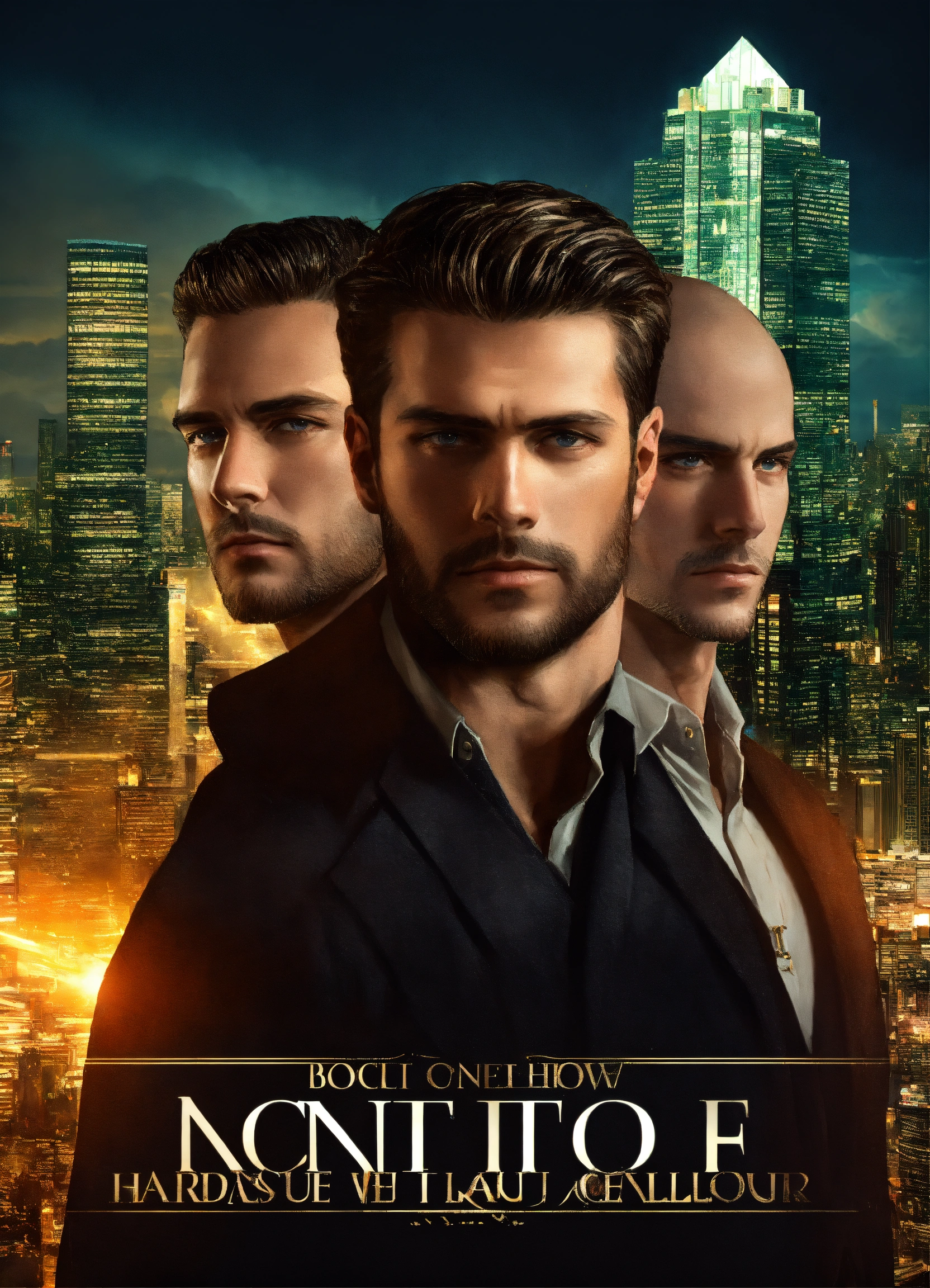 Lexica - Create a character for book cover design TWO handsome MENS ...
