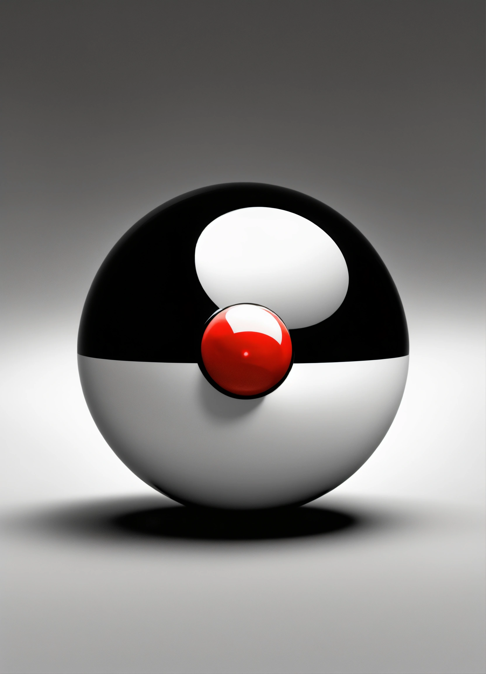 Lexica - Create a 2d 8 ball minimalistic, black and white, white ...