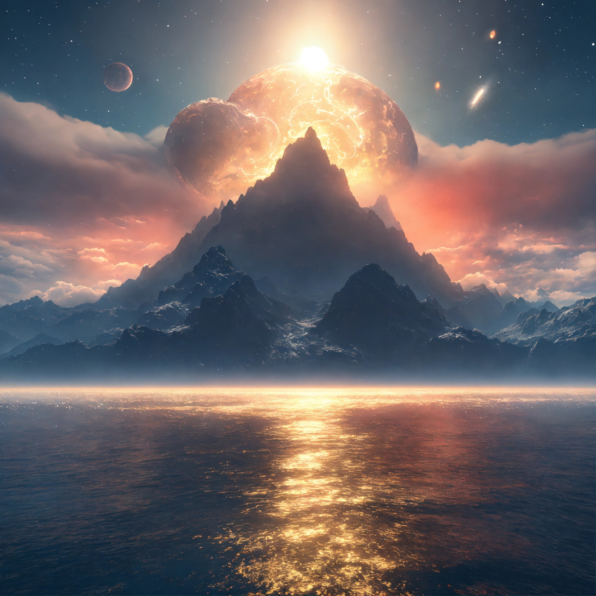 Lexica - Two celestial beings, seraphim, light in love cloud, being ...