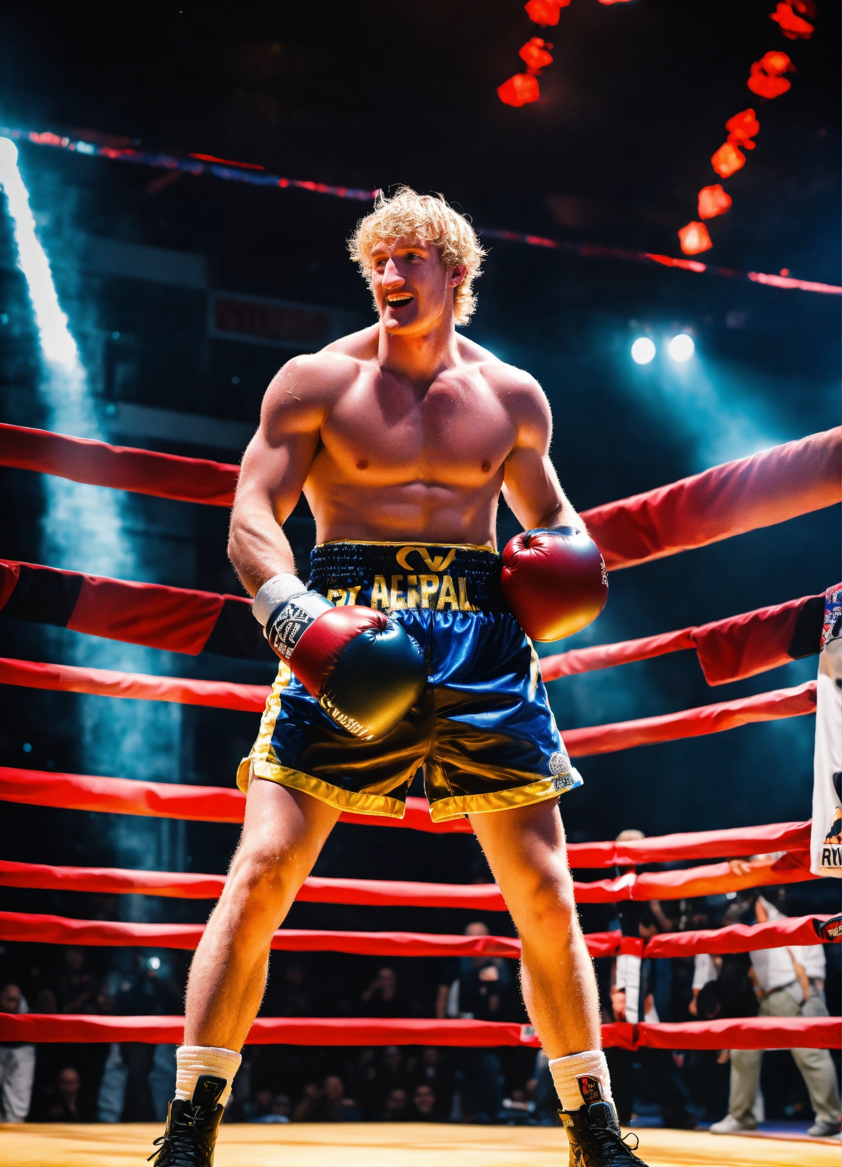 Lexica - Logan Paul, Boxing Ring, Victory, Happy, Sweaty, frank ...